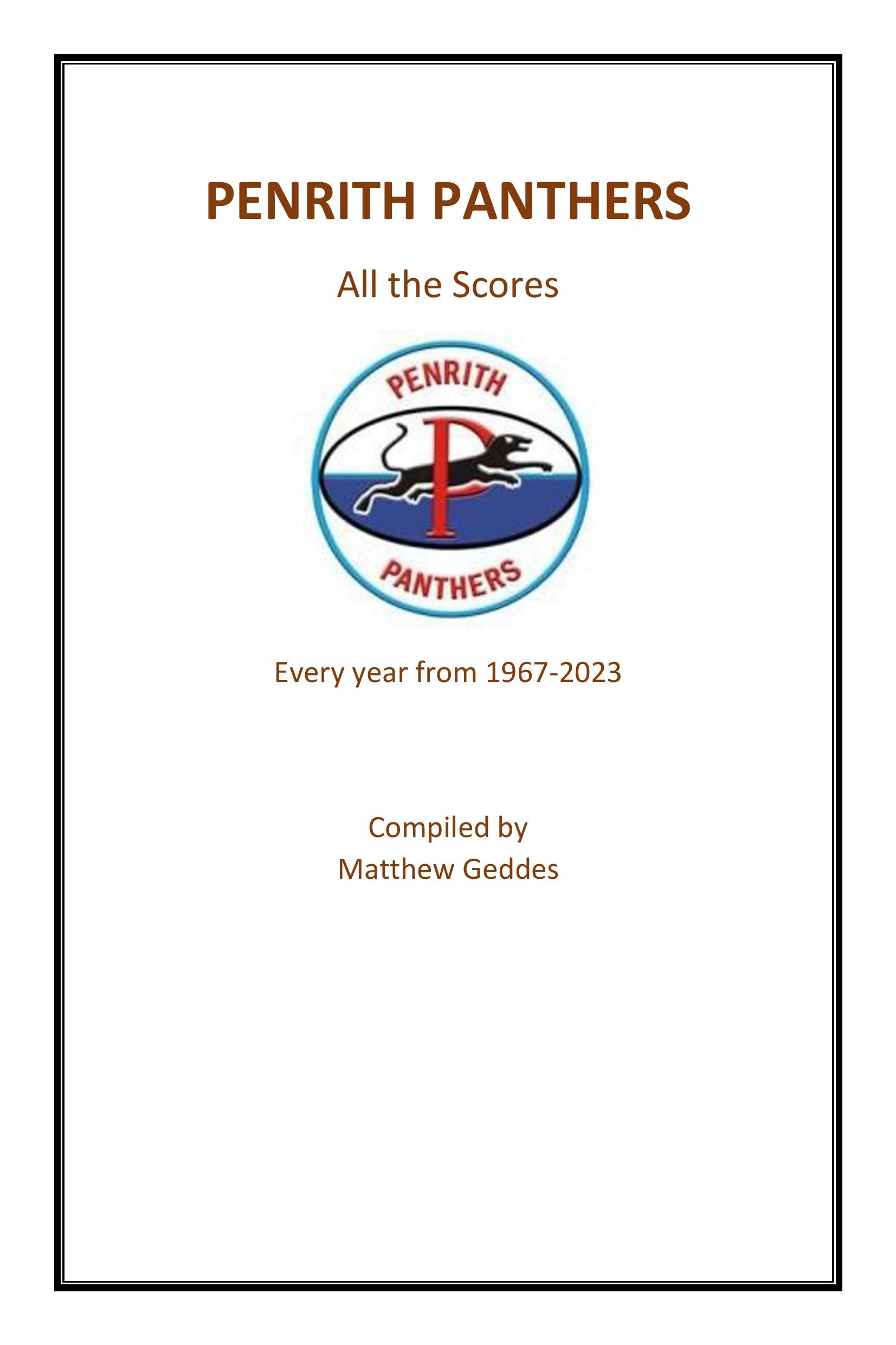 Penrith Panthers: All The Scores — Parallel Partners Books