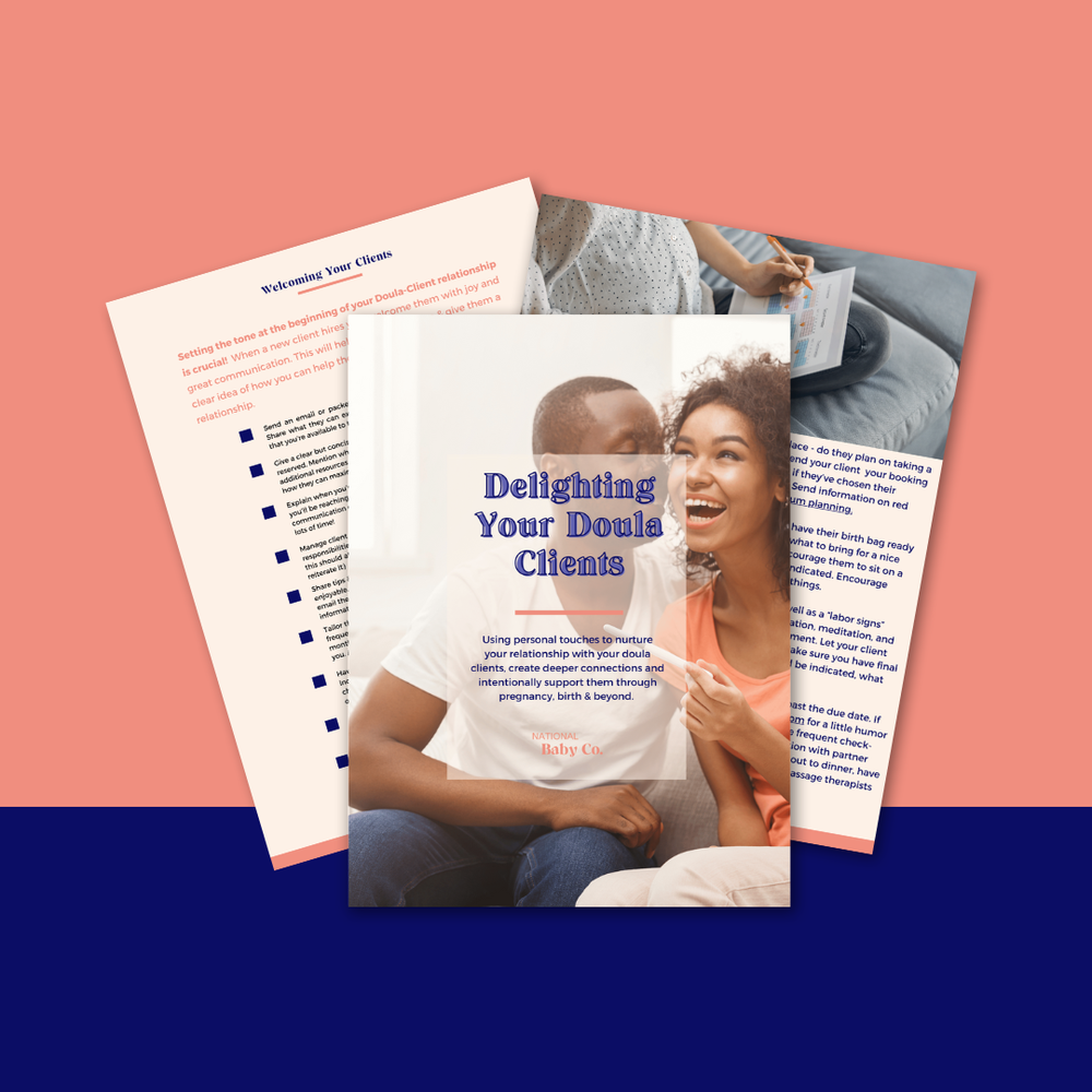 Customizable Handouts for Doula Clients — National Baby Co.