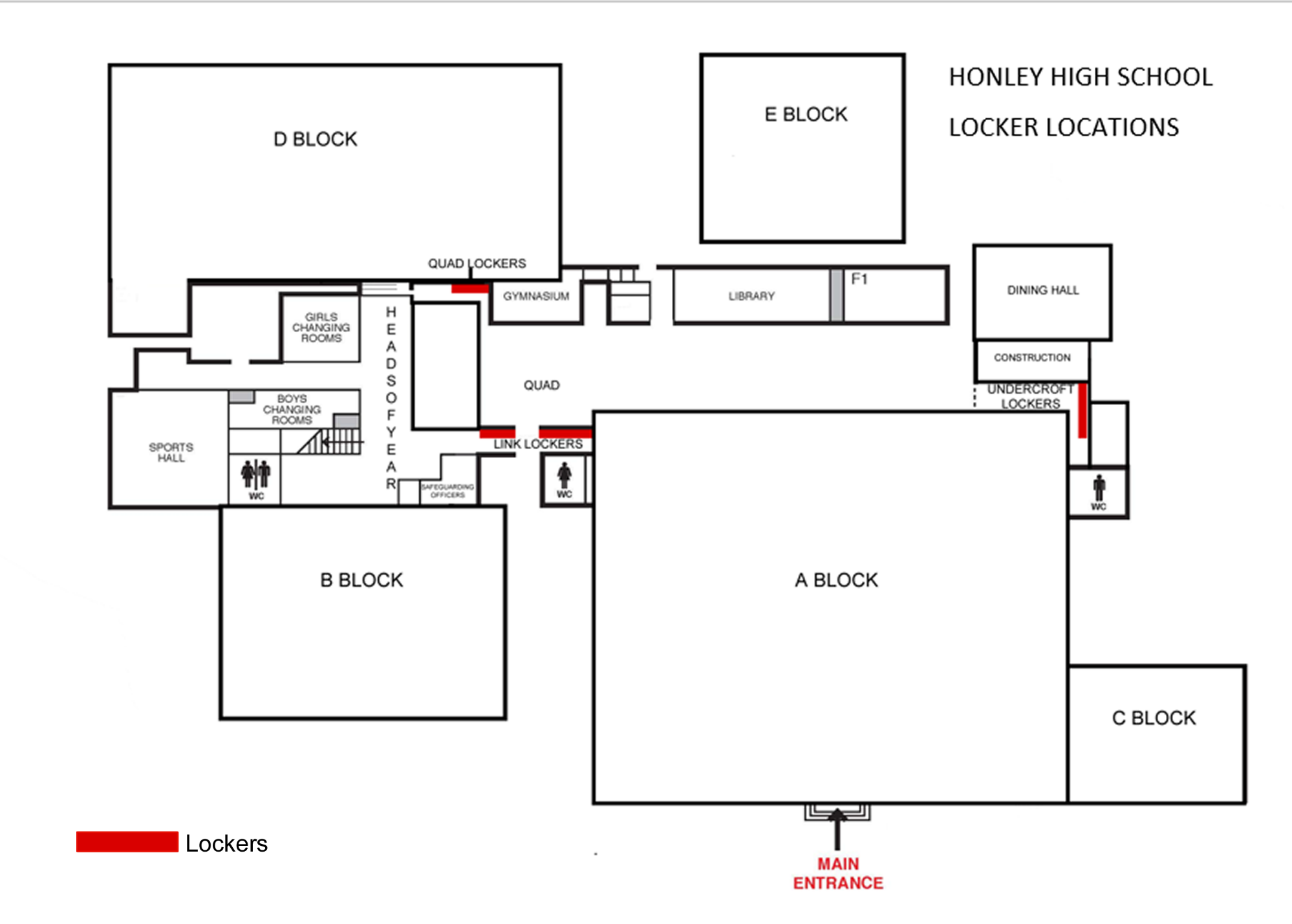 SCHOOL LOCKERS — HONLEY HIGH SCHOOL