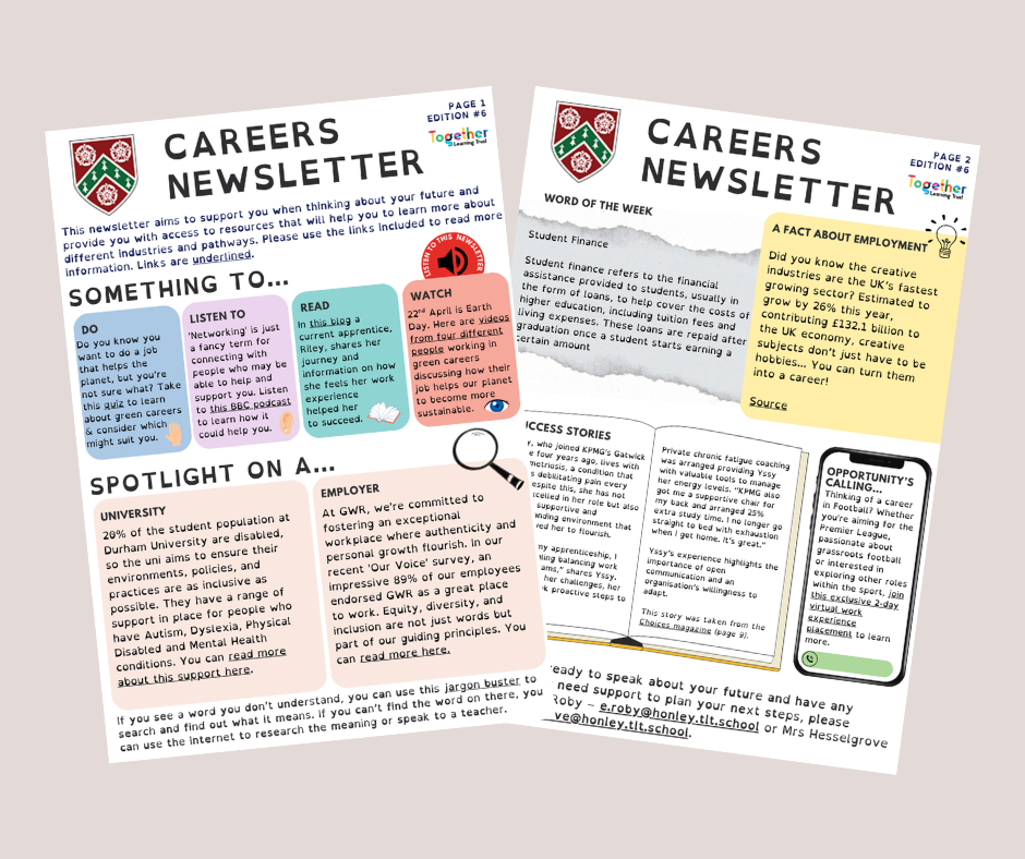 Careers Newsletter — HONLEY HIGH SCHOOL