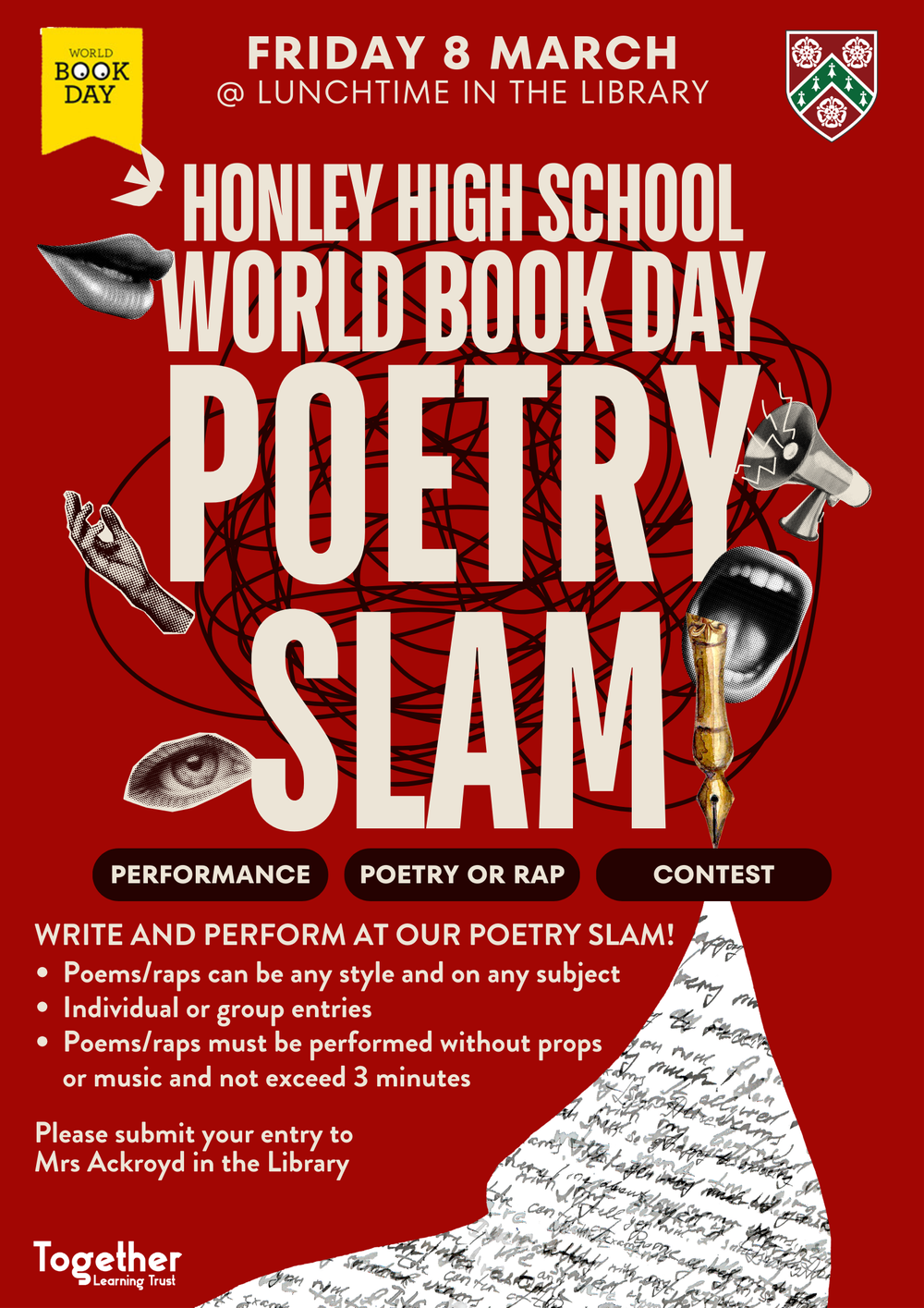 World Book Day - Friday 8 March 2024 — HONLEY HIGH SCHOOL