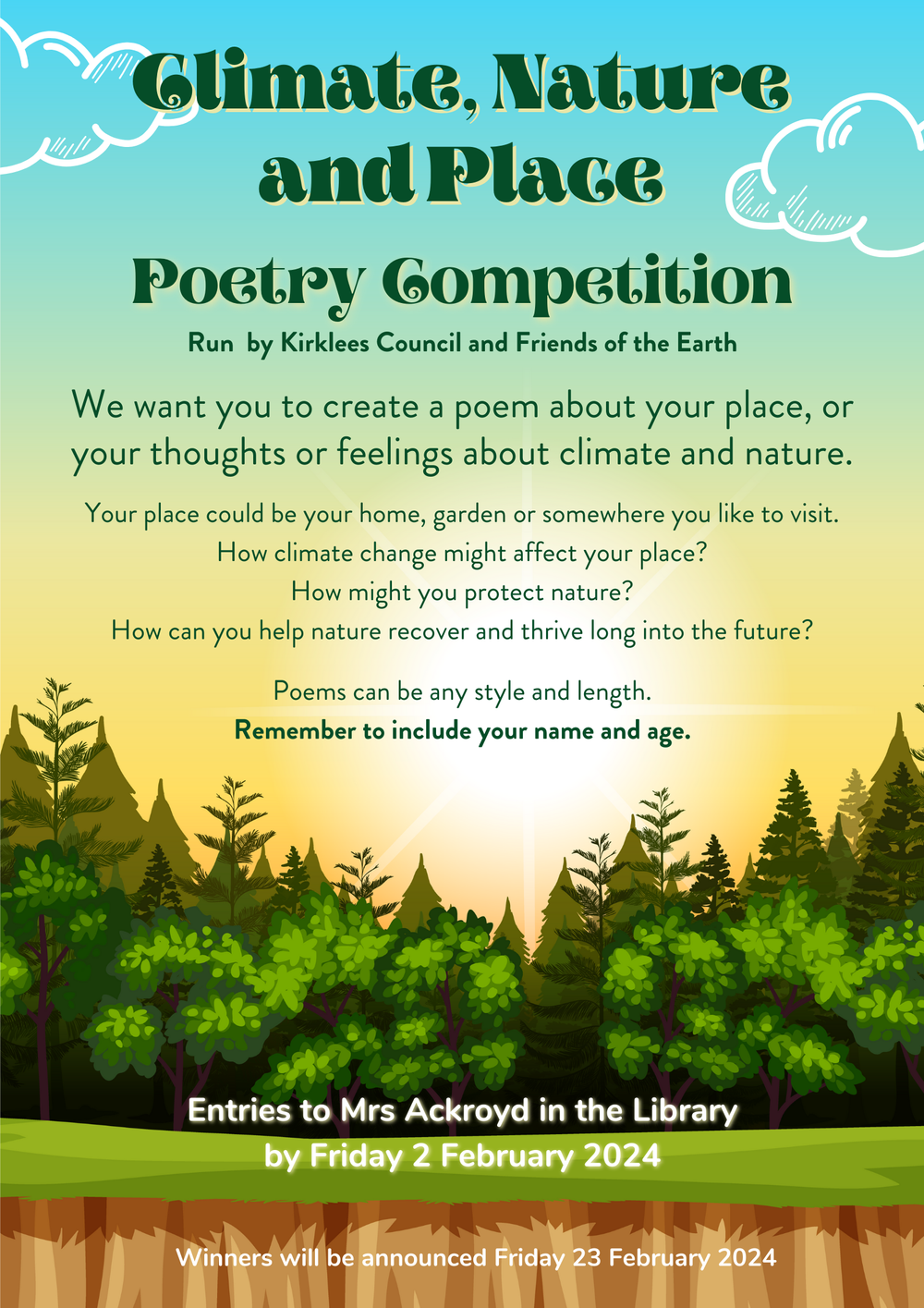 Poetry Competition — HONLEY HIGH SCHOOL