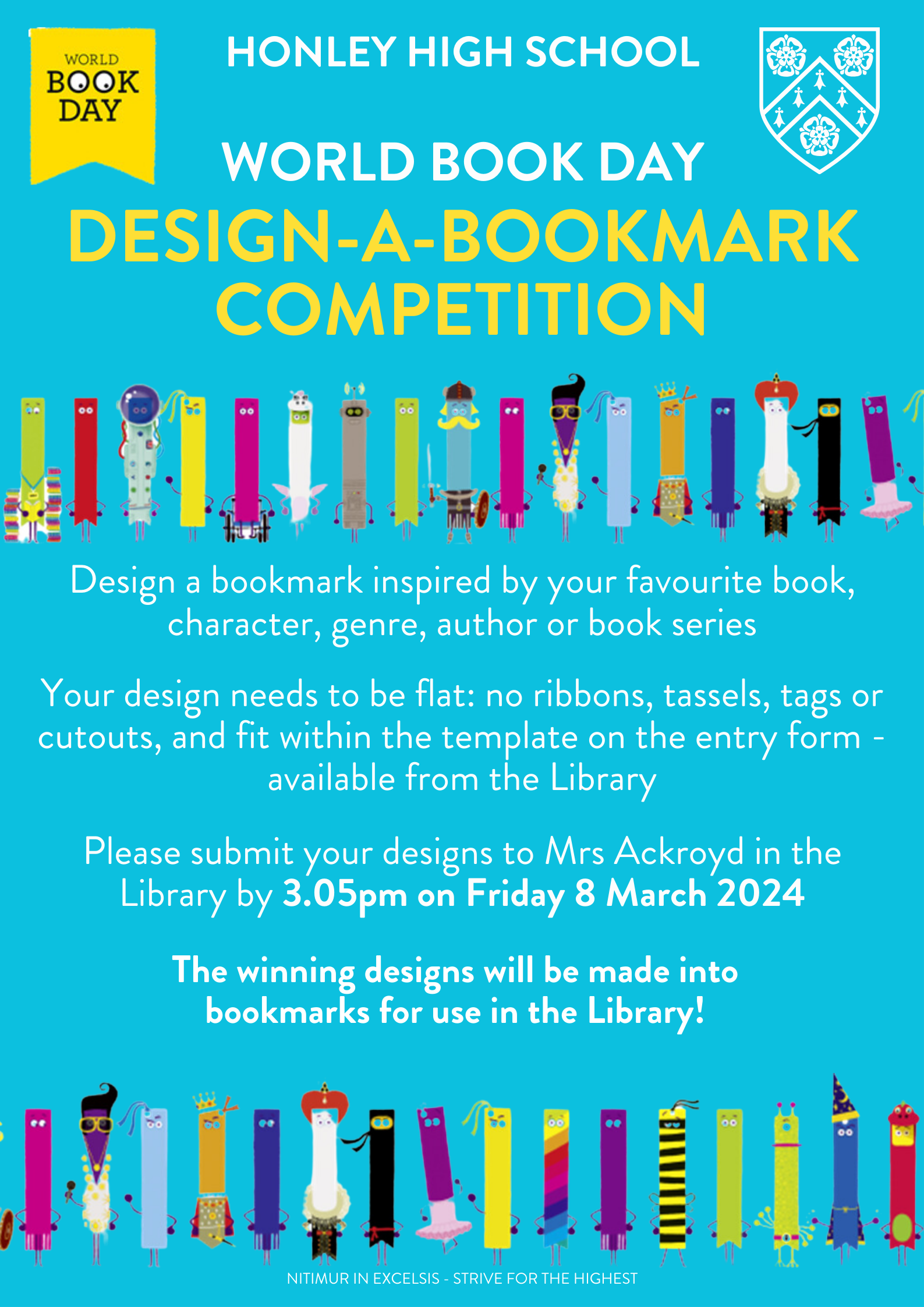 World Book Day - Friday 8 March 2024 — HONLEY HIGH SCHOOL