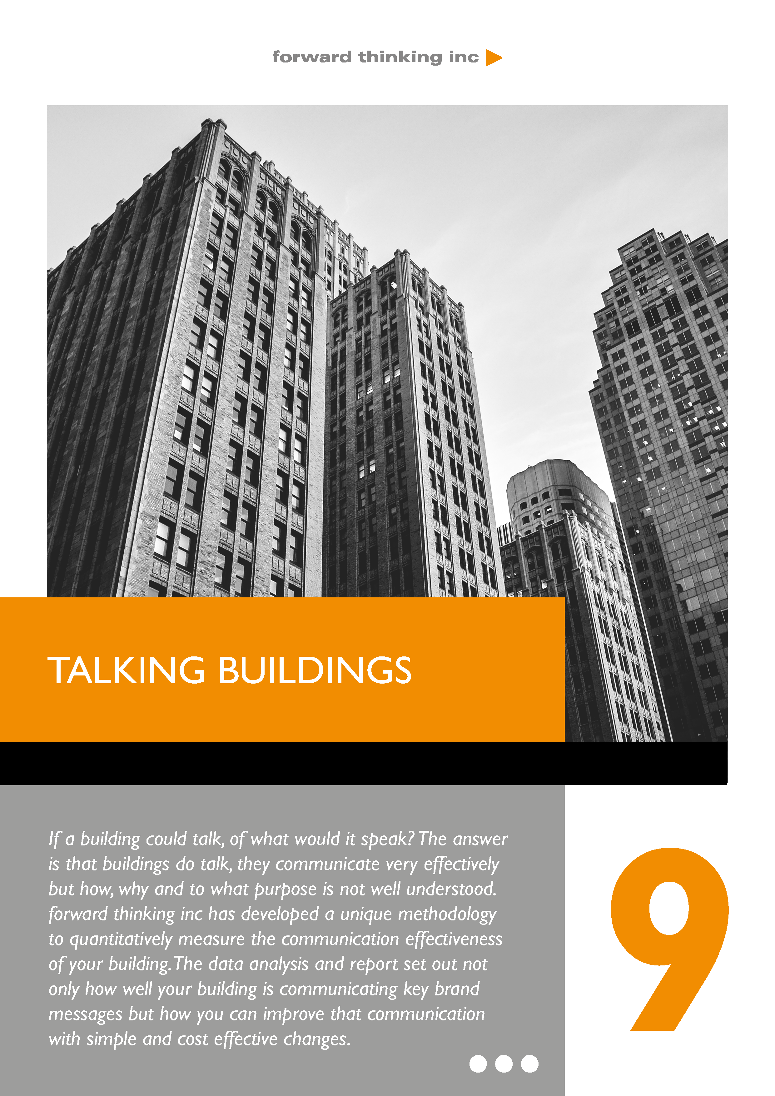Talking buildings — forward thinking inc