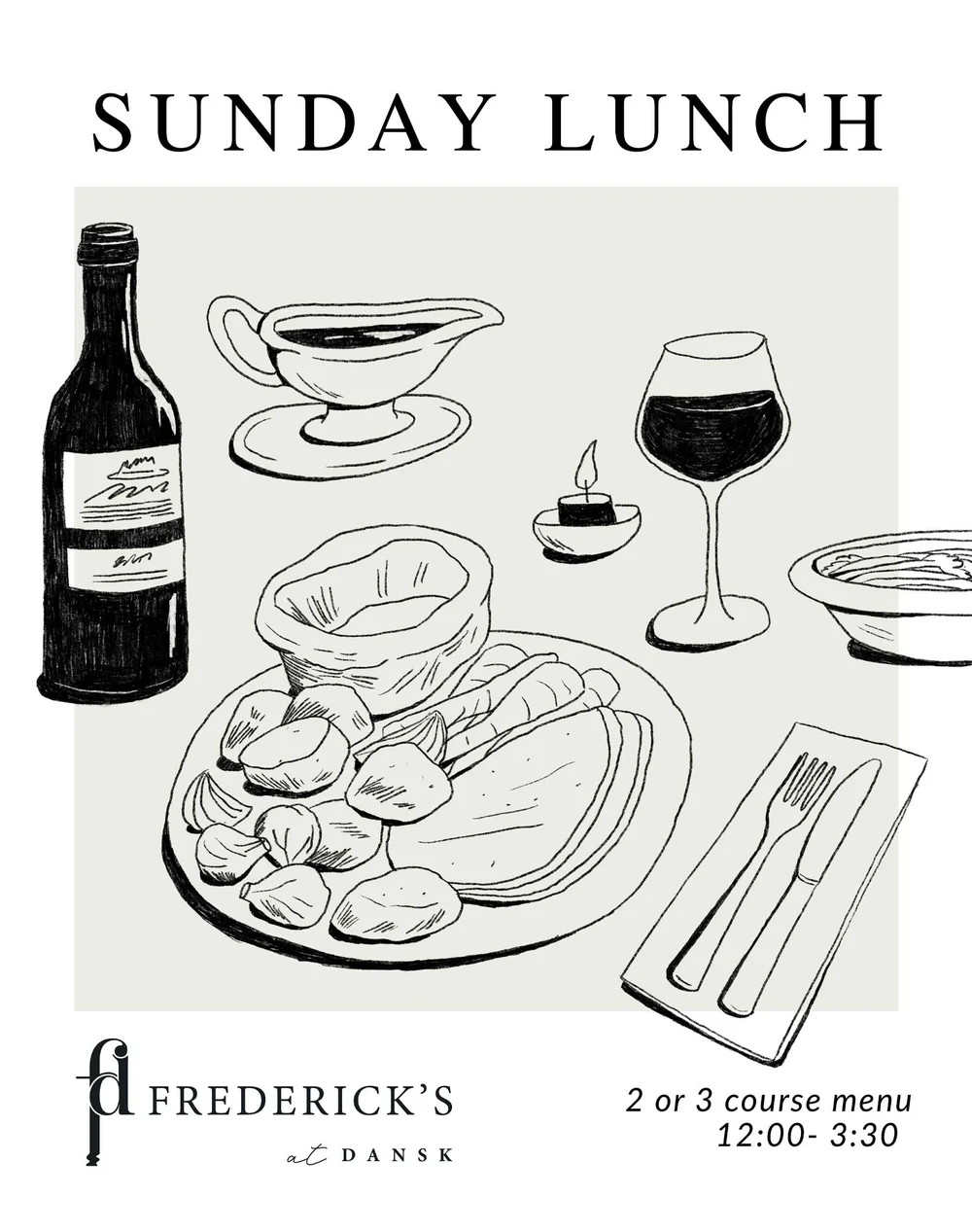 MENUS — FREDERICKS