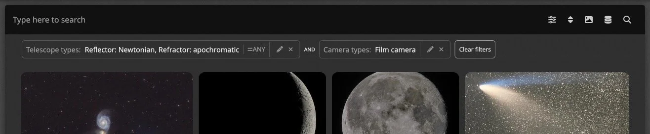Introducing the new AstroBin Search experience — AstroBin