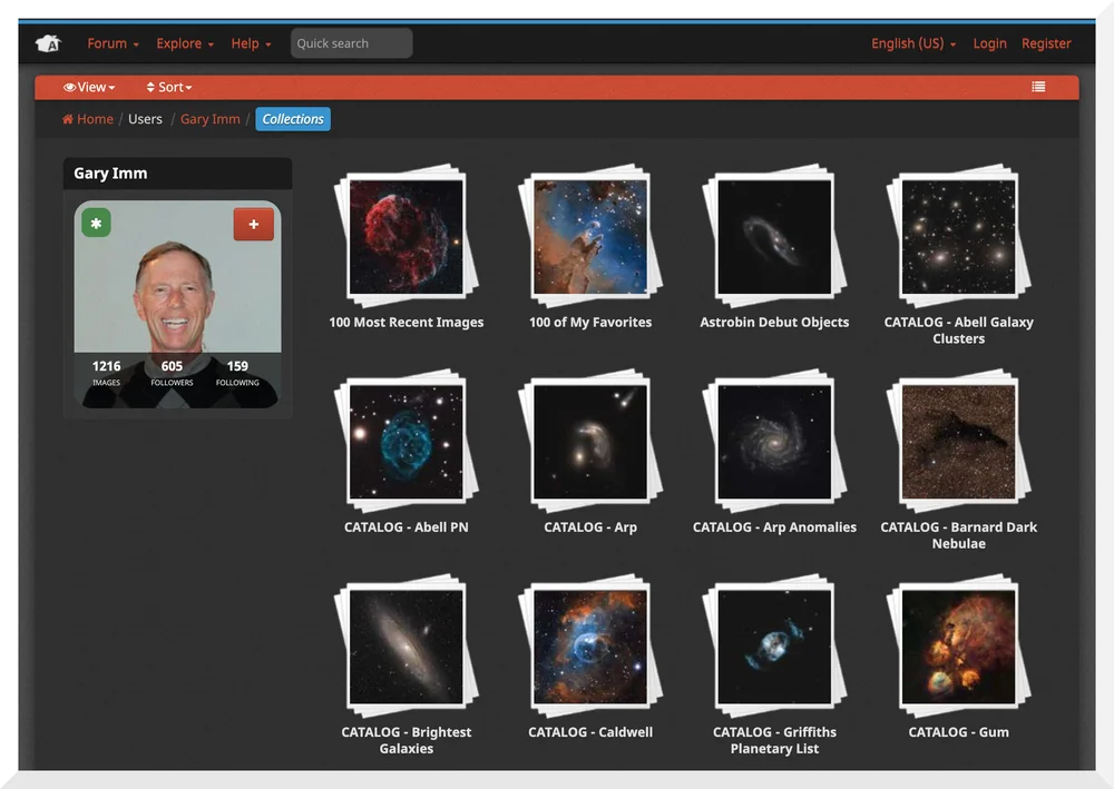 Image collections — AstroBin