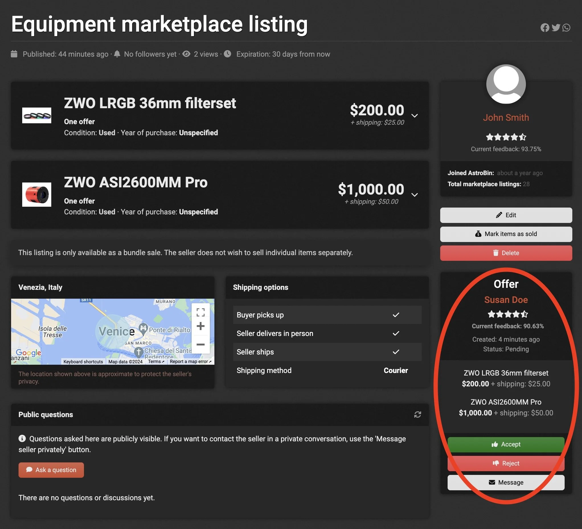 Marketplace — AstroBin