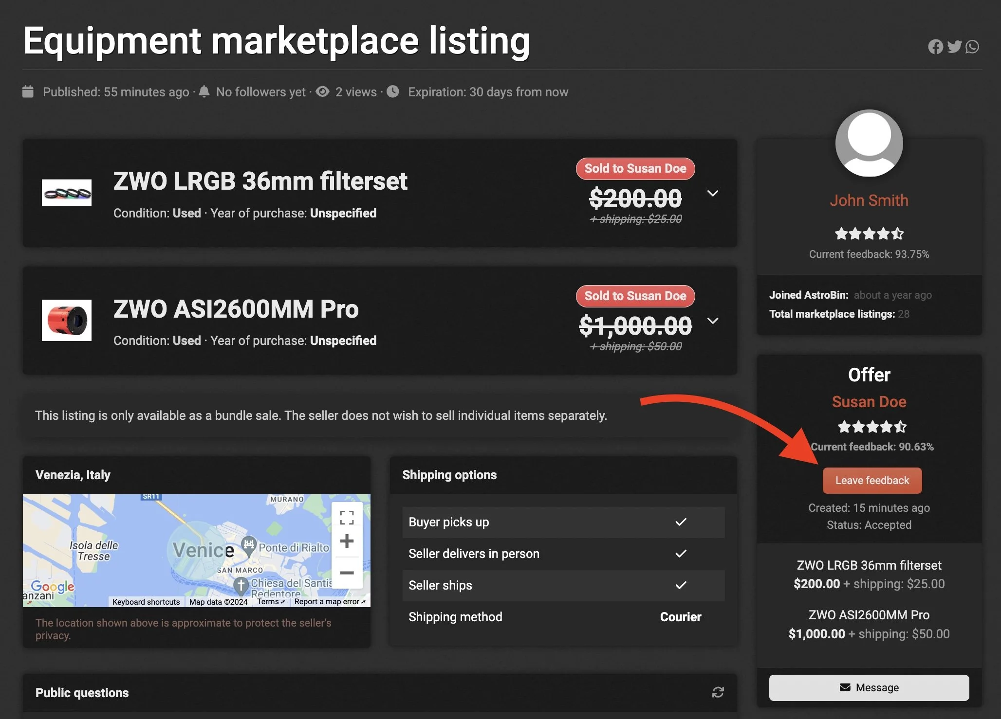Marketplace — AstroBin