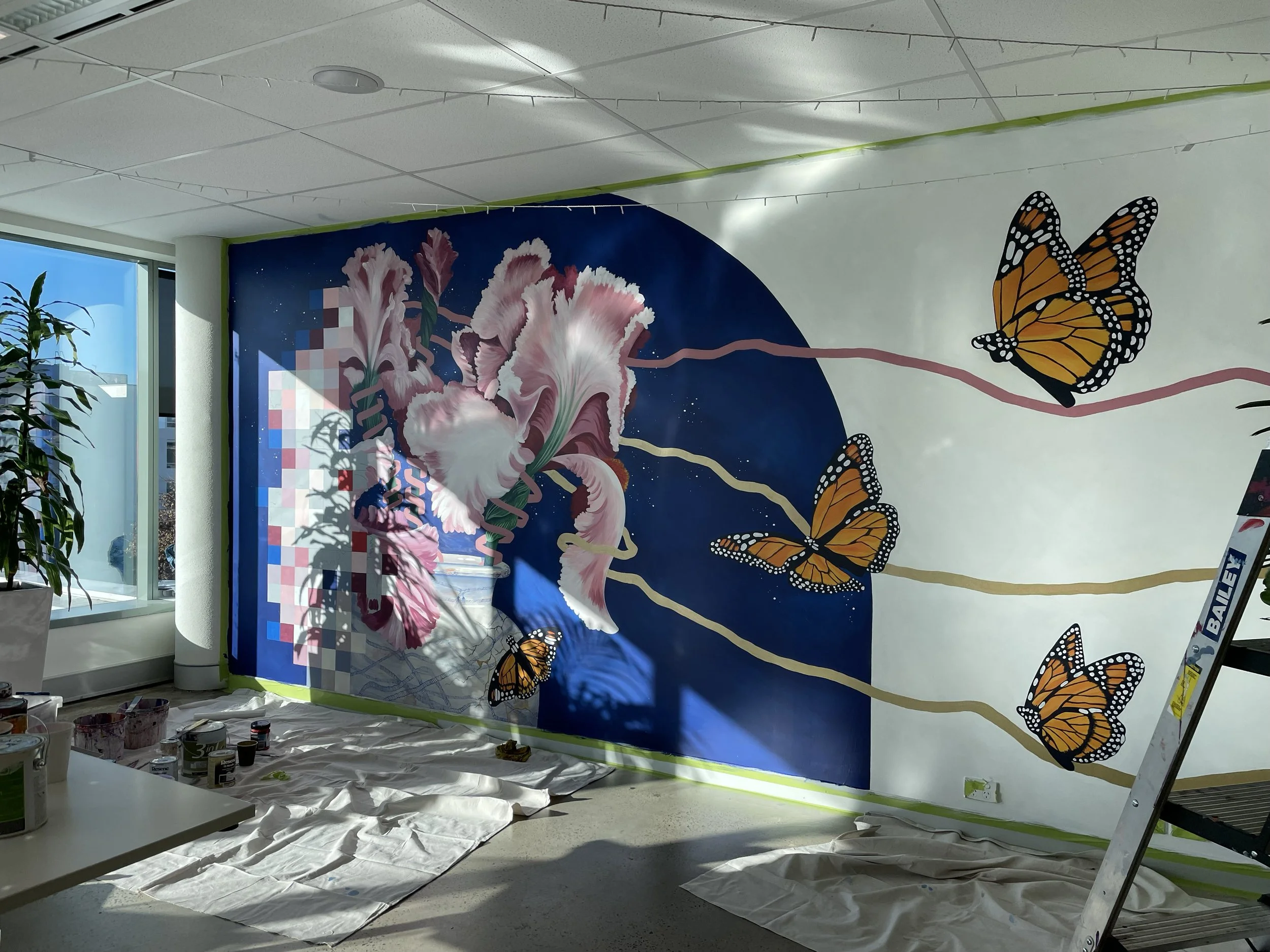 ThinkPlace office mural commission — BOHIE