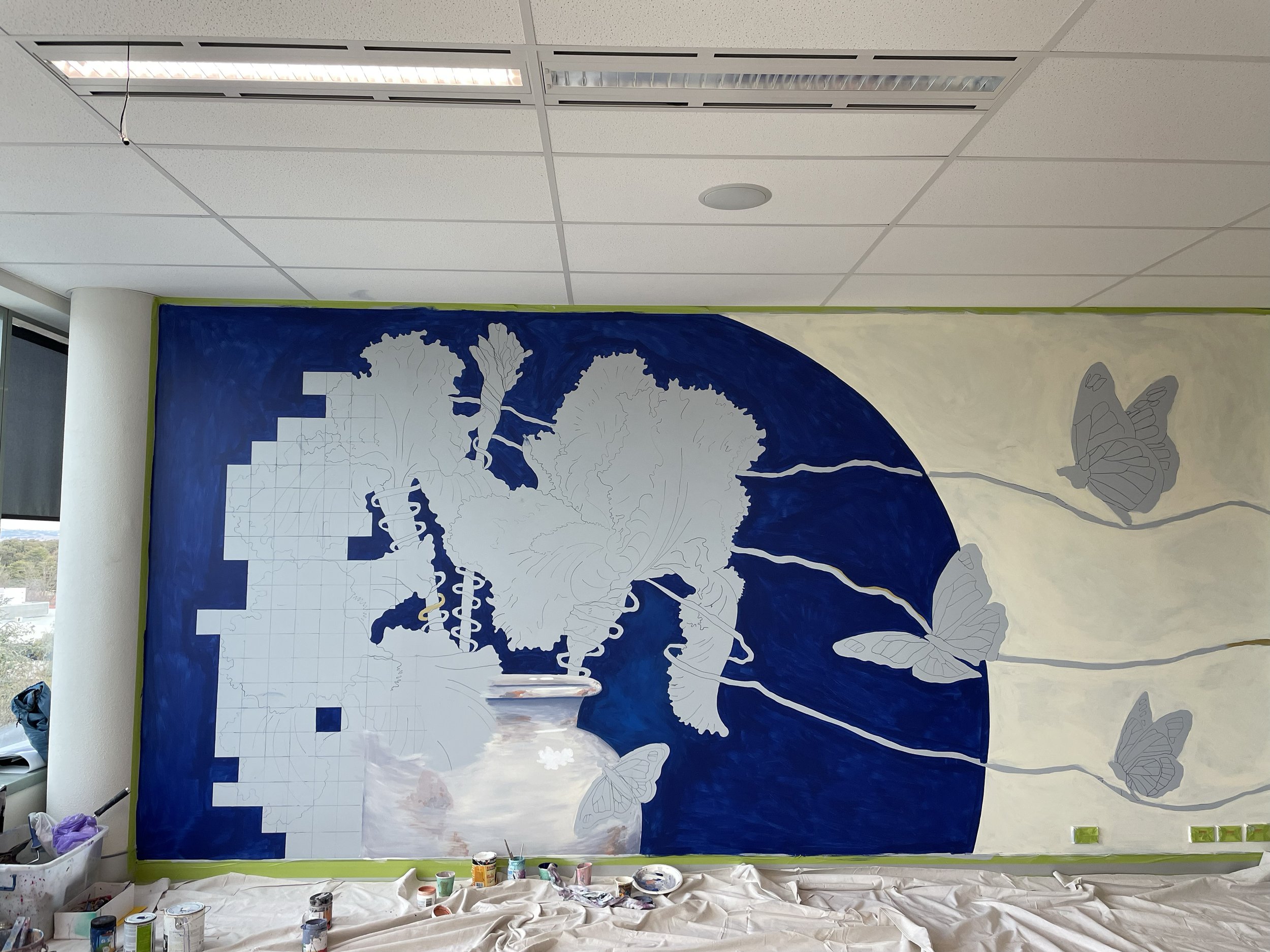 ThinkPlace office mural commission — BOHIE