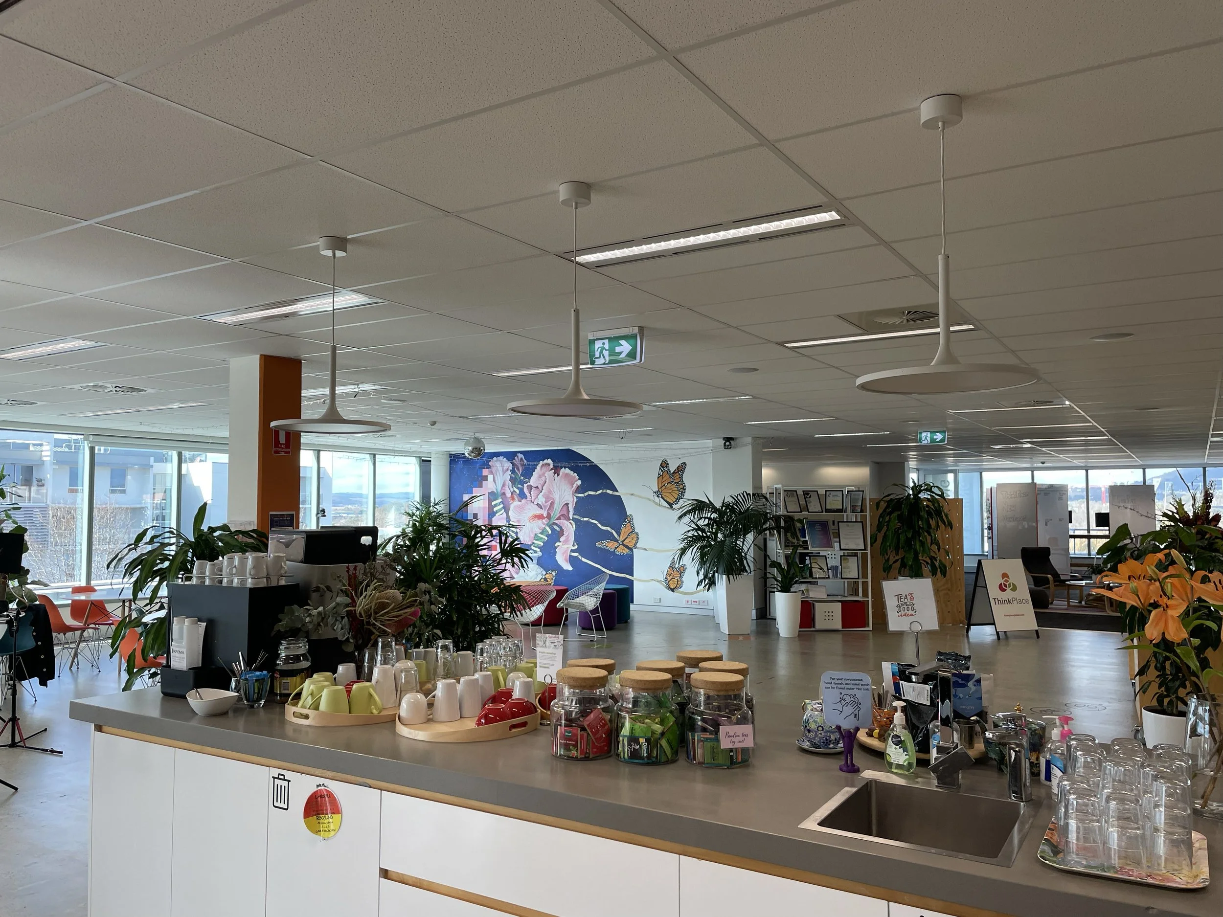 ThinkPlace office mural commission — BOHIE