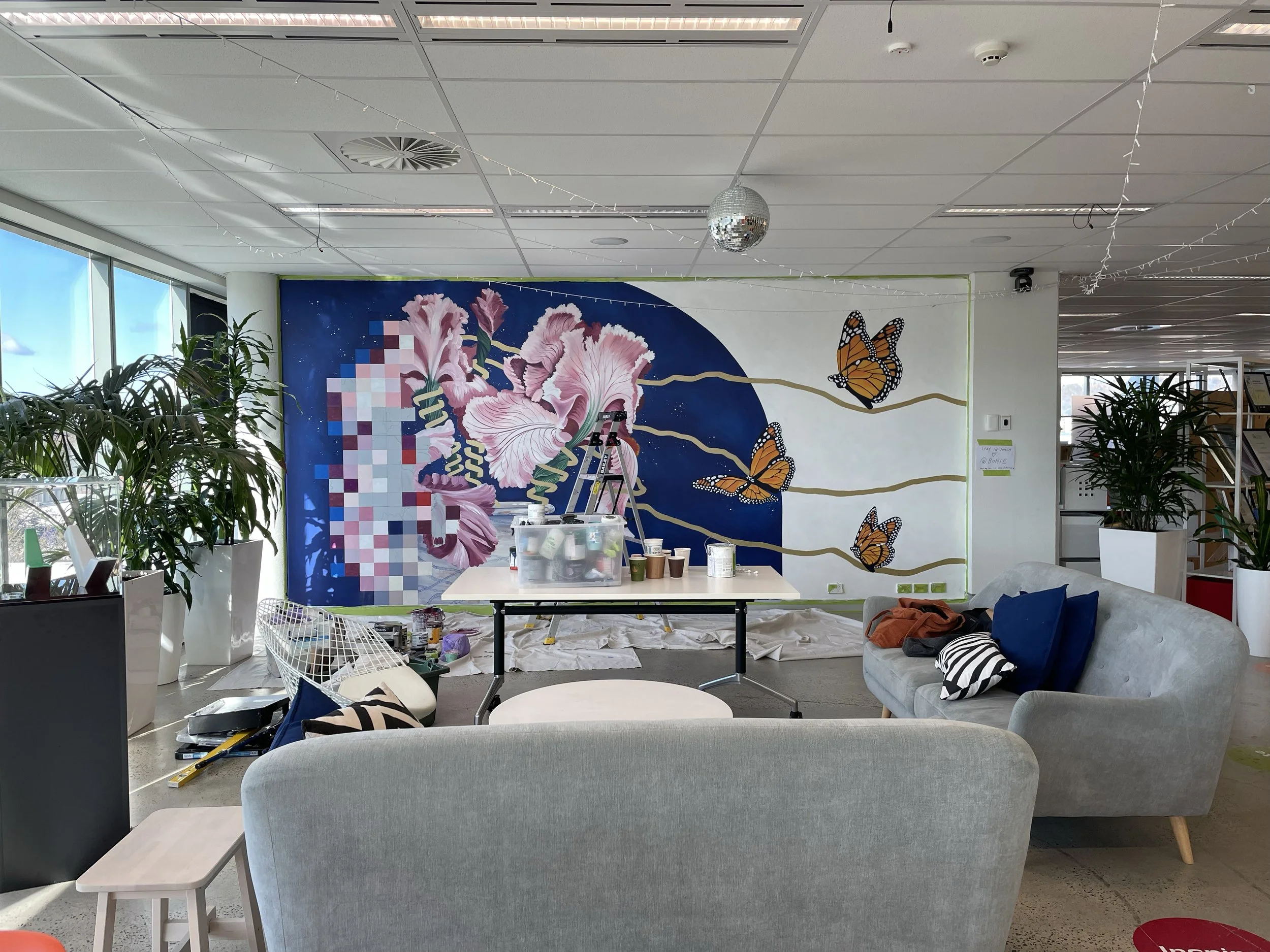 ThinkPlace office mural commission — BOHIE