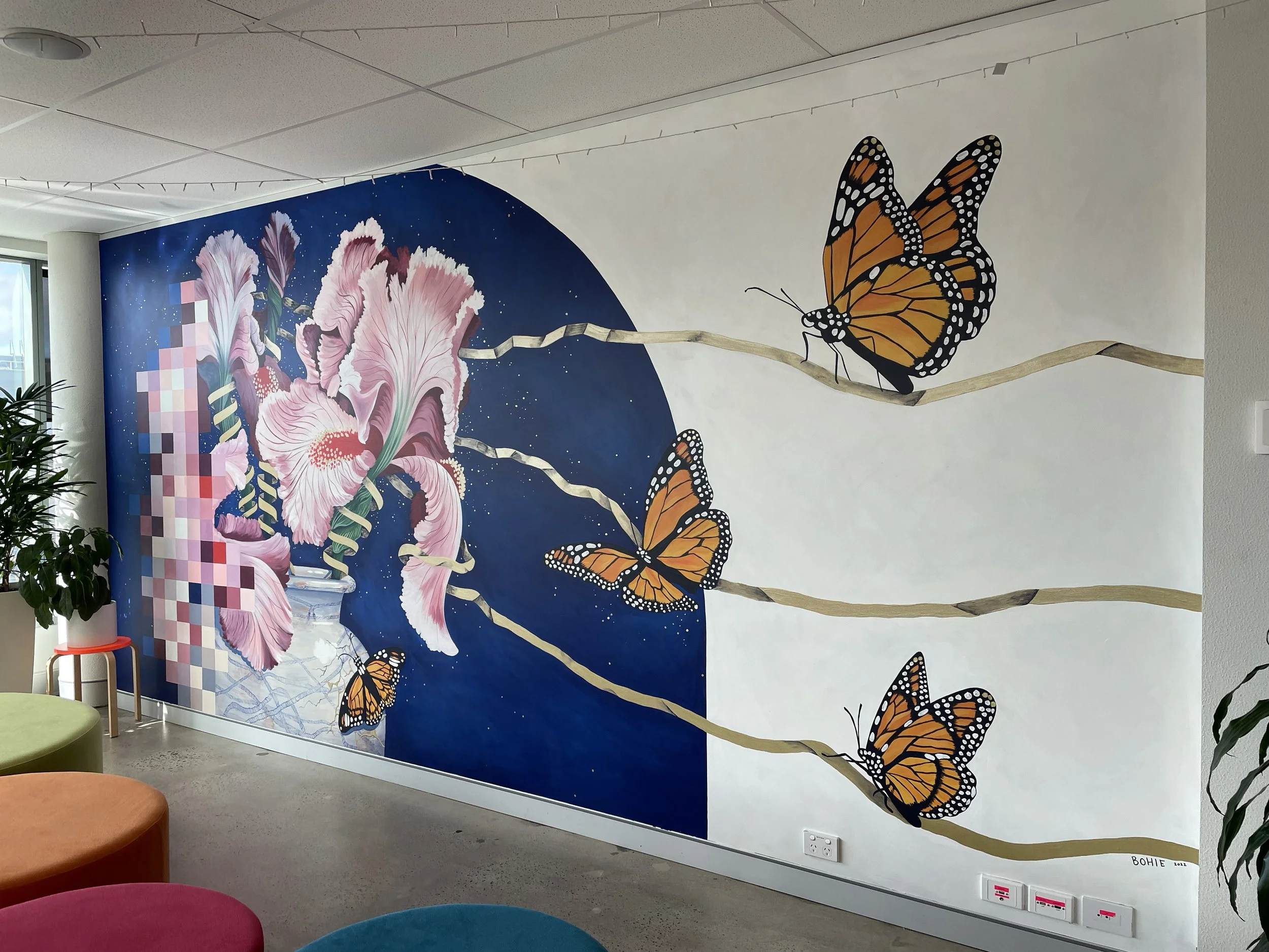 ThinkPlace office mural commission — BOHIE