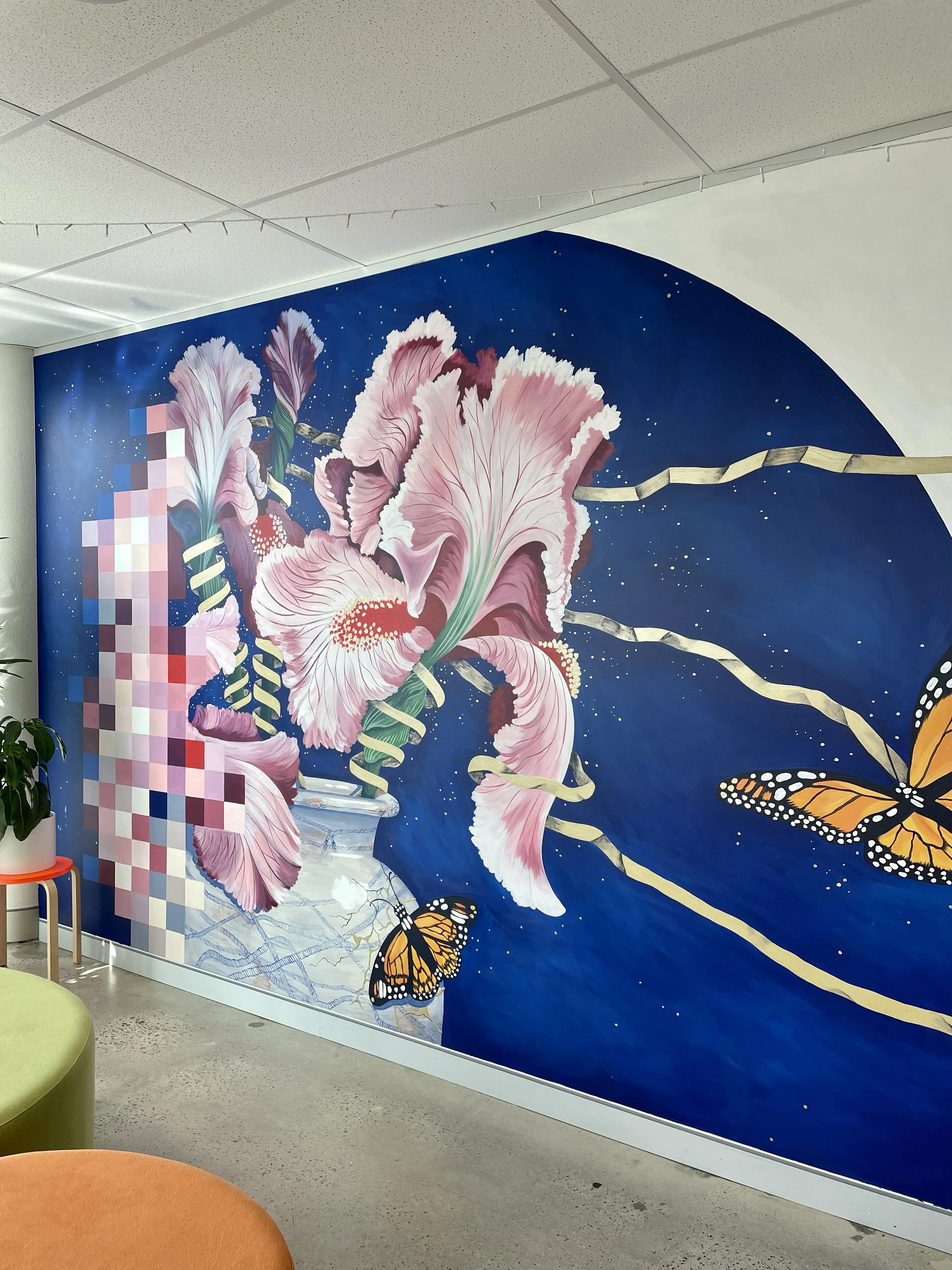 ThinkPlace office mural commission — BOHIE