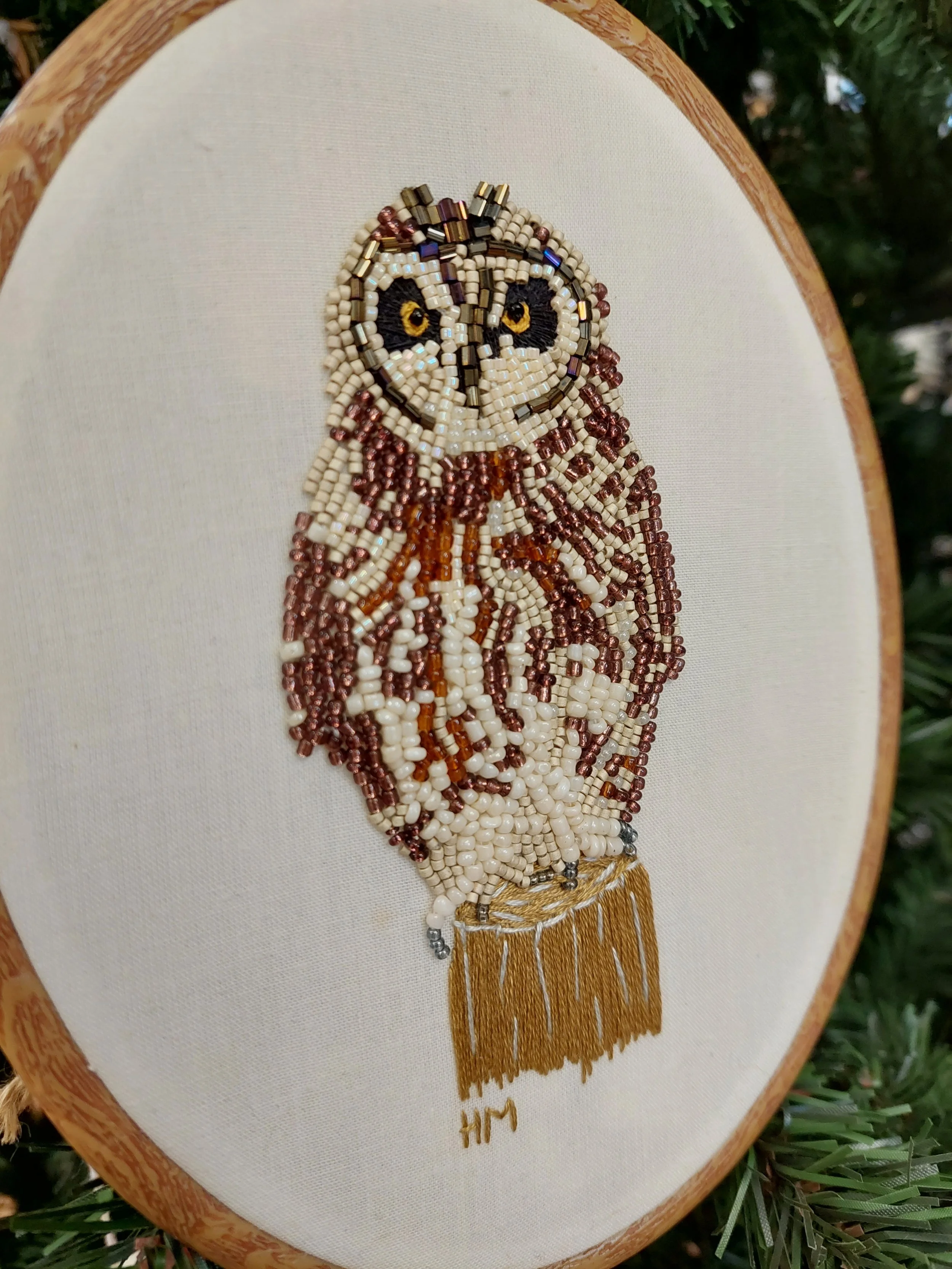 Northern Saw Whet Owl Greeting card — Hayley Mallett Art - Mixed Media ...
