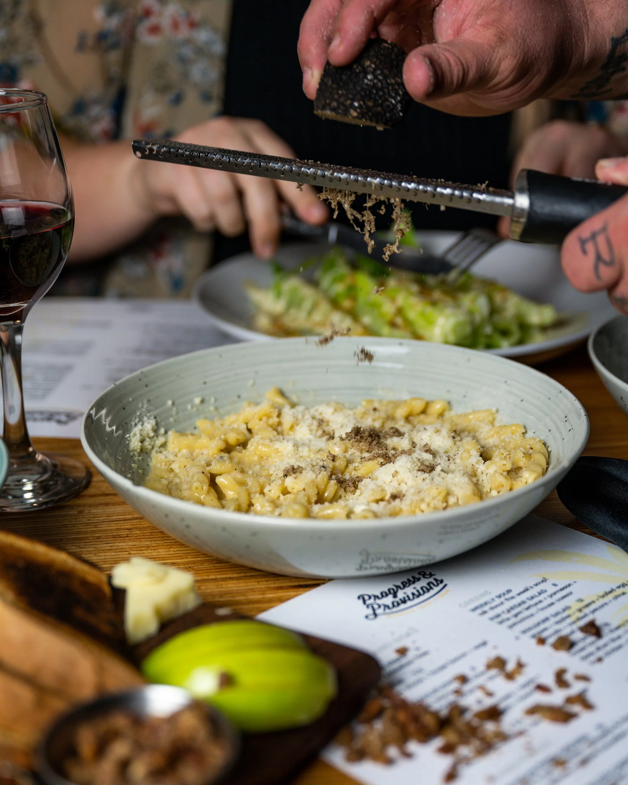 Menu — Progress & Provisions