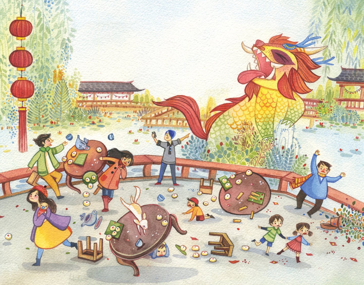 Nian Monster — Alina Chau