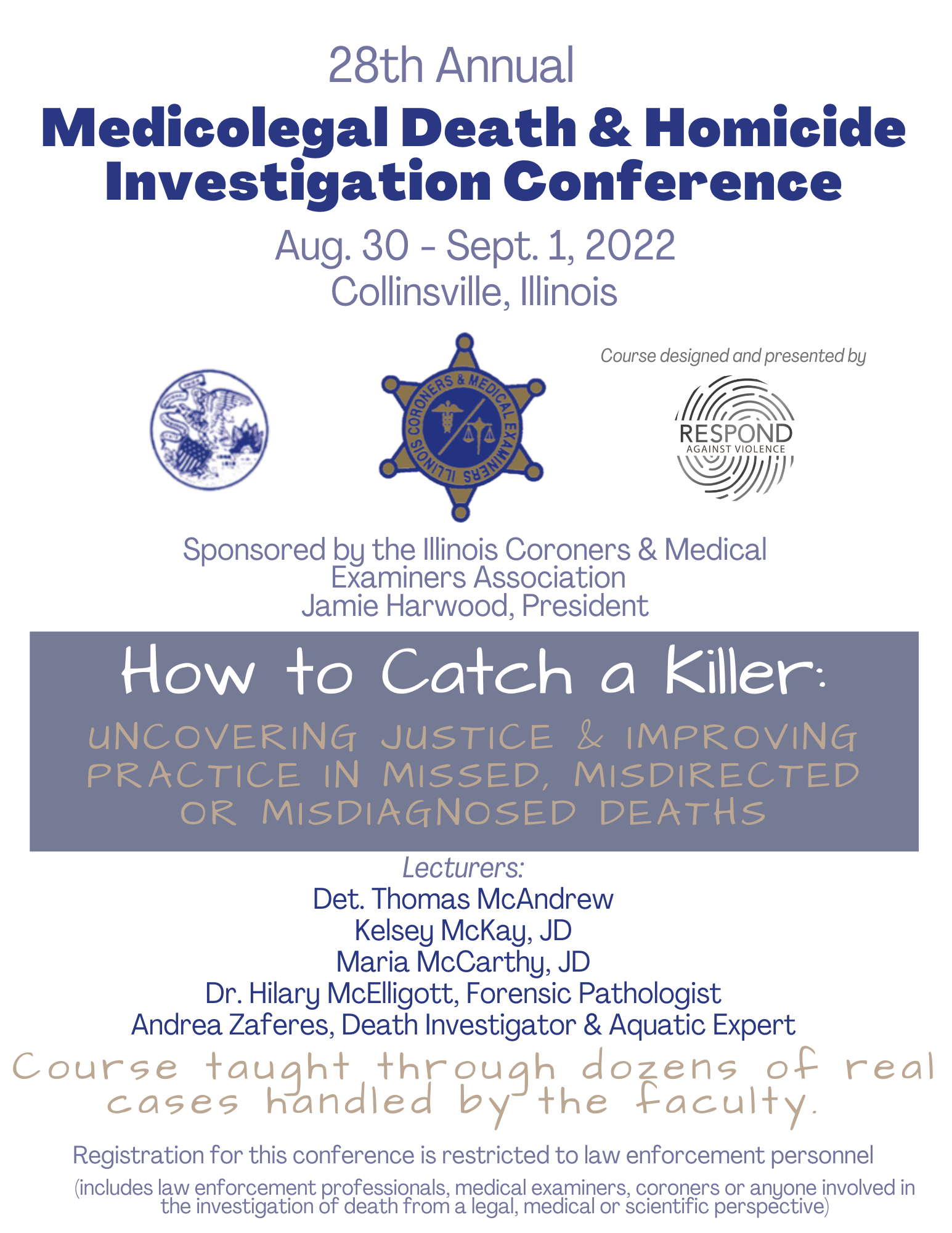 Medicolegal Death & Homicide Investigation Conference — Respond Against ...
