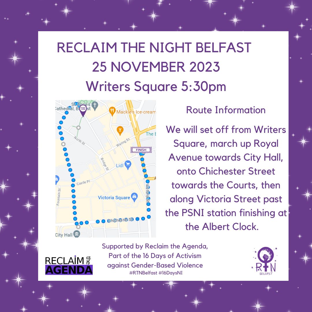 Reclaim the Night Belfast 2023 — Reclaim the Agenda