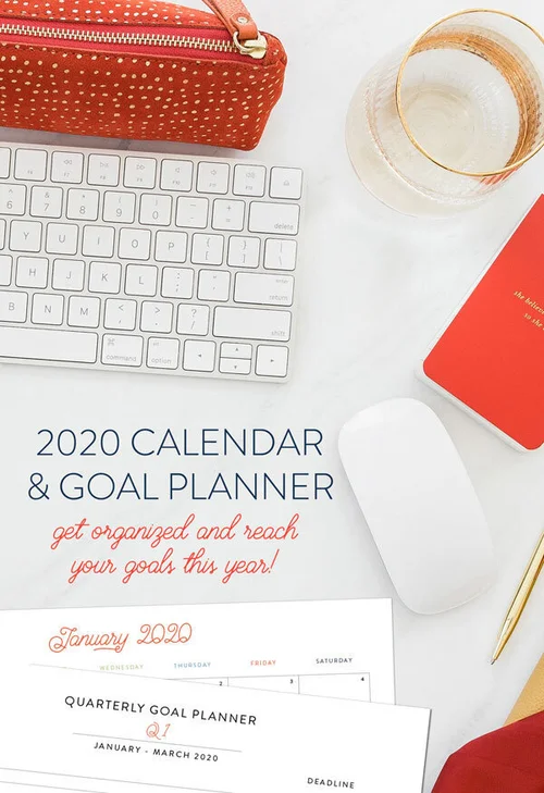 2020 calendar and goal planner — R + R Creative Co.