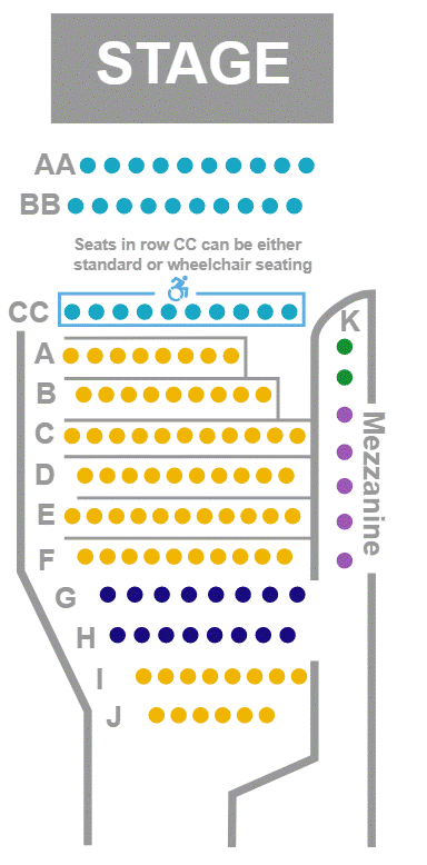 Box Office: Seating Map — LegacyTheatreCT