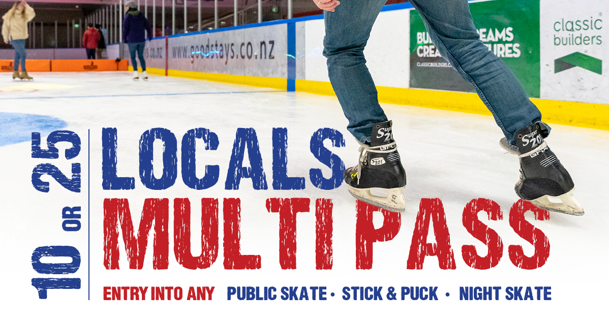 10 or 25 Ice Skating Entries - Locals Multi Pass! — Queenstown Ice Arena