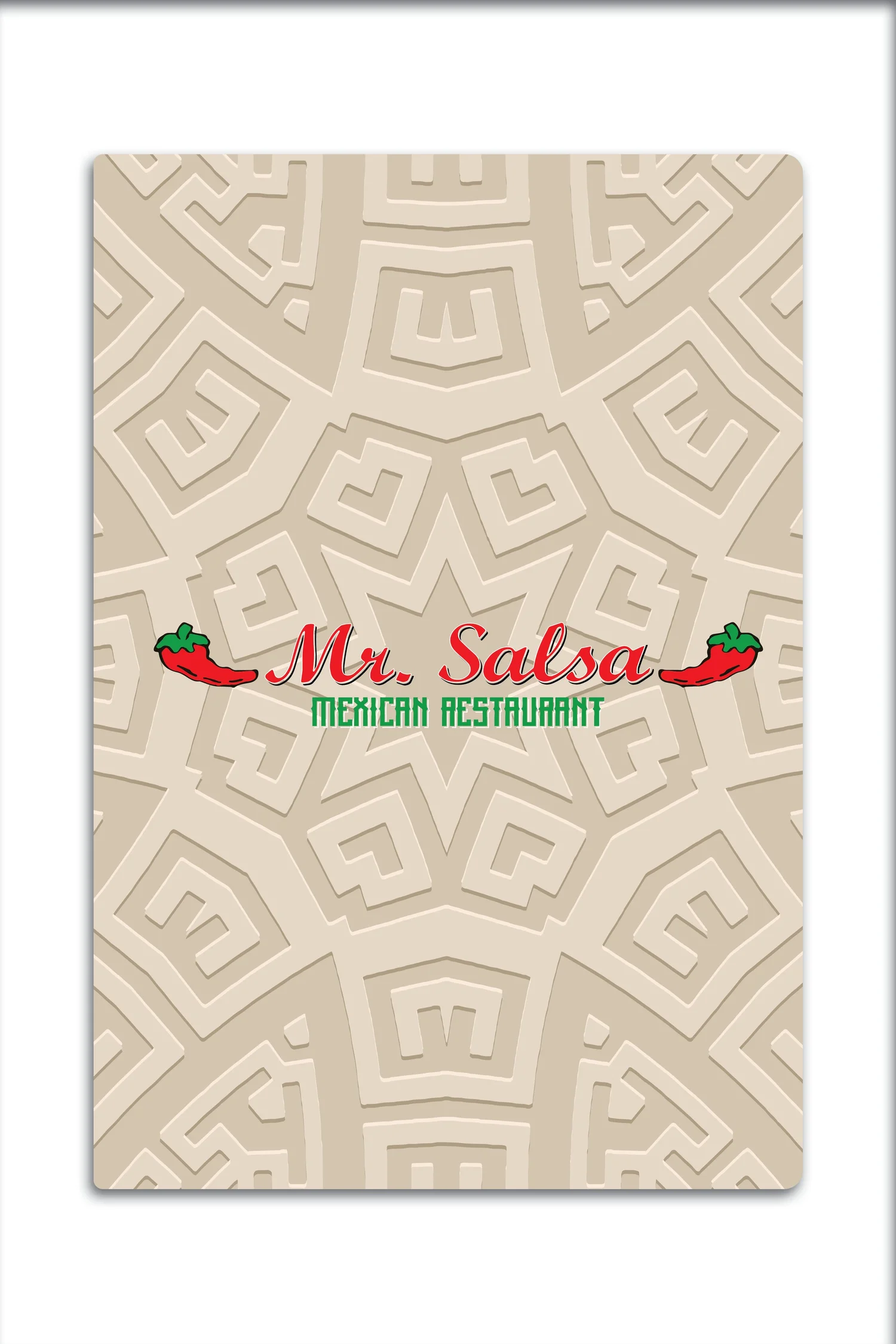 Menu — Mr. Salsa Mexican Restaurant