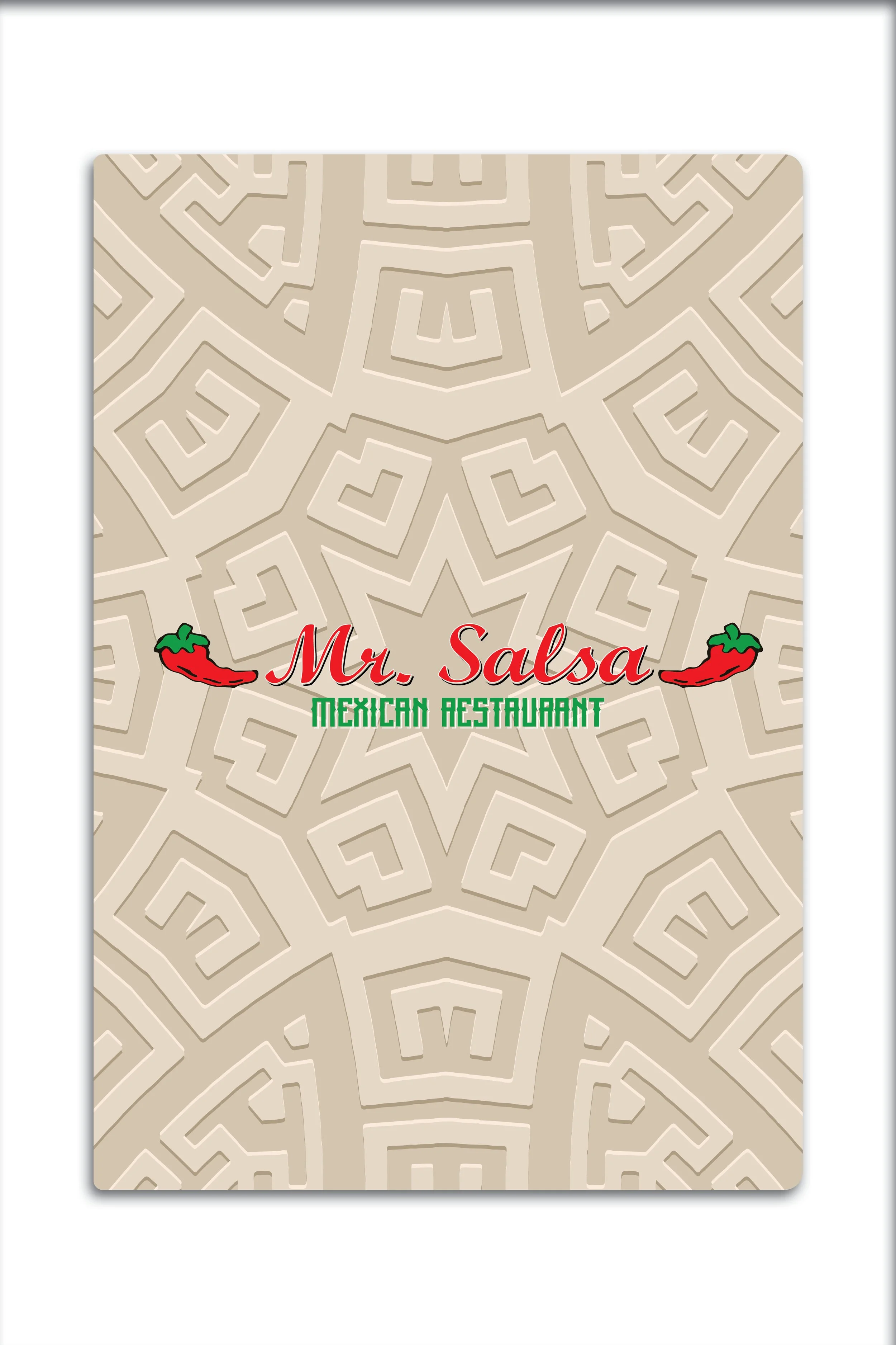 Menu — Mr. Salsa Mexican Restaurant