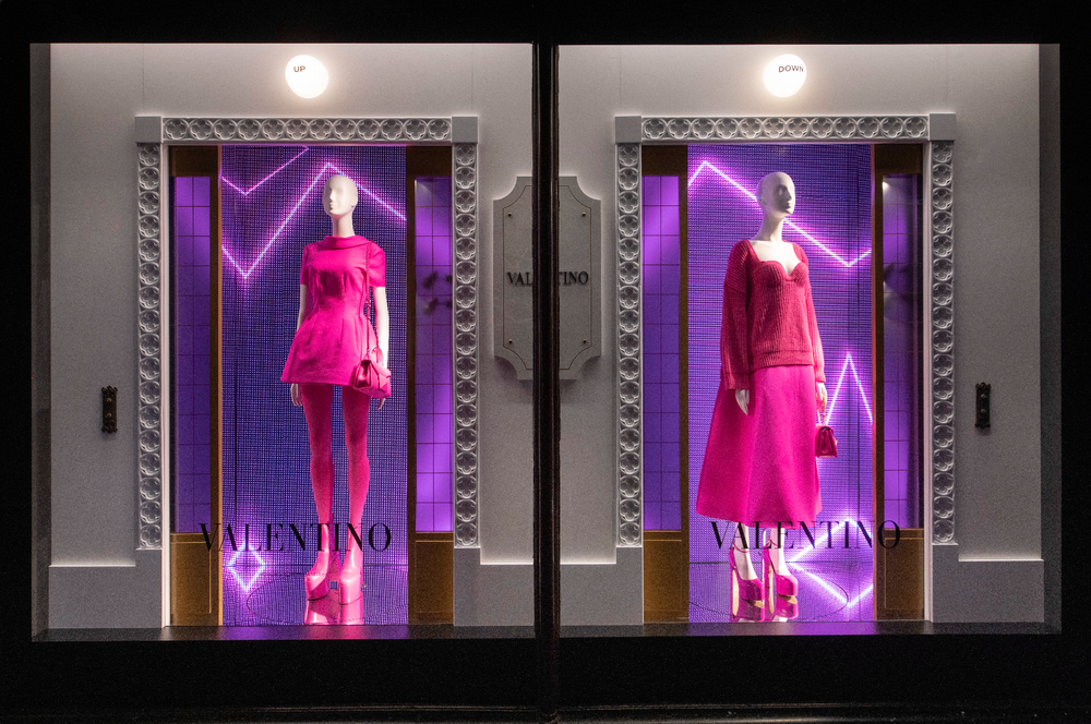 Harrods' Brompton Road Fashion window scheme — Millington Associates.