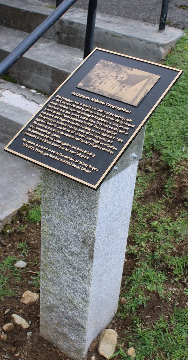 BHC’s New Historic Marker is Installed — Bethlehem Hebrew Congregation