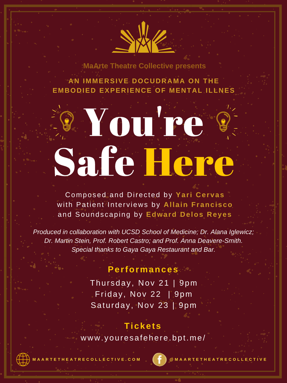 You're Safe Here — Director's Website