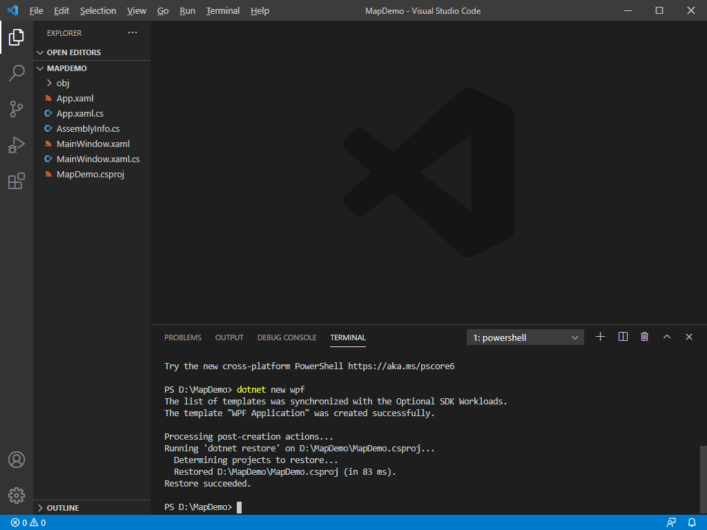 Display Maps In Net 5 Wpf Using Vs Code — Thinkgeo Gis Mapping Made Easy