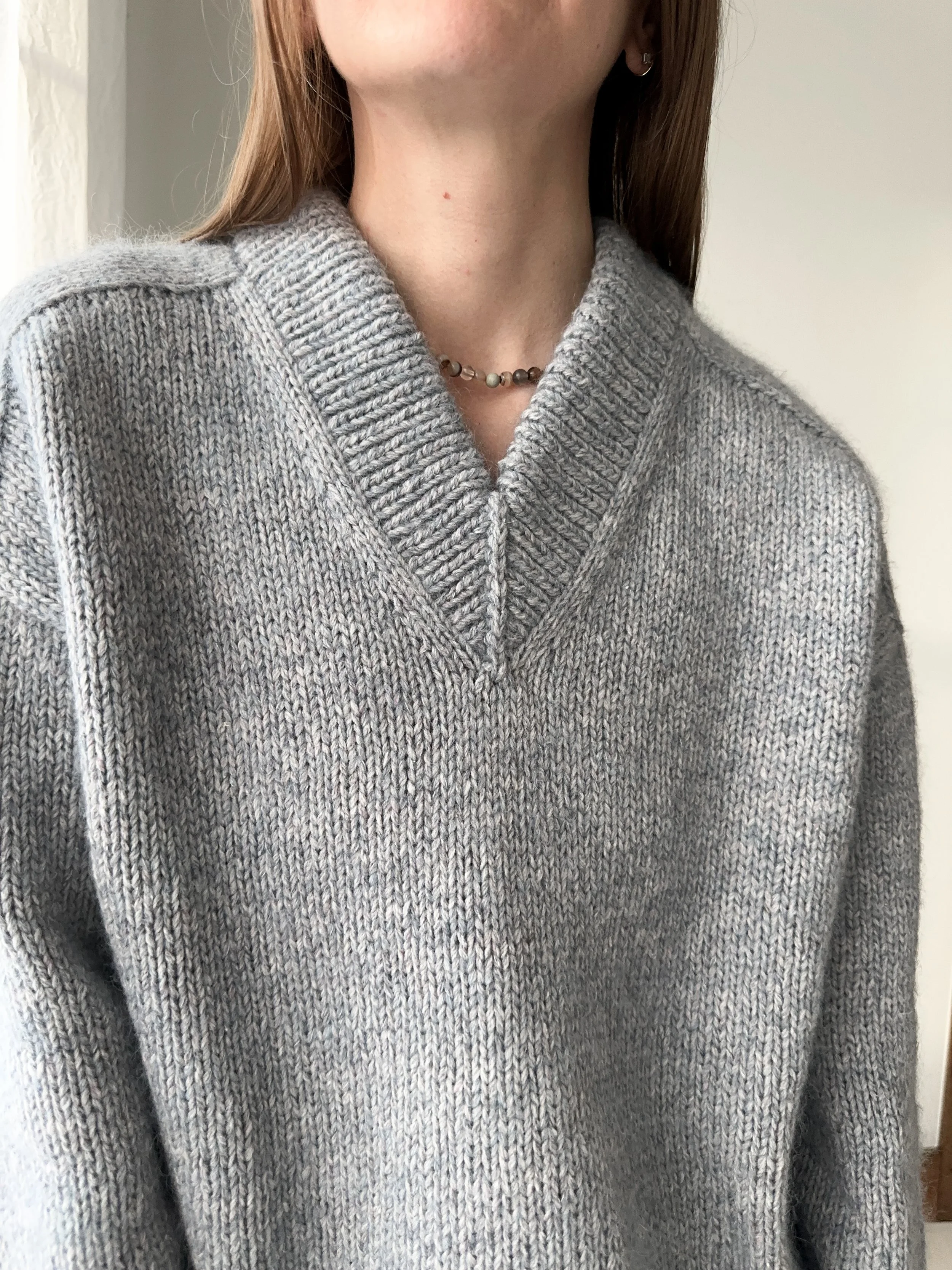 Lakes V-neck Pullover - Knitting Pattern — Ozetta