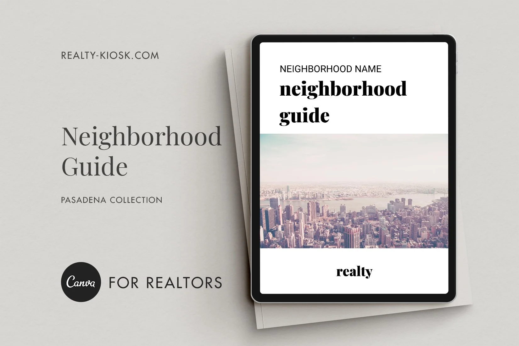 Real Estate Neighborhood Guide Canva Template, Community Guide, Home ...