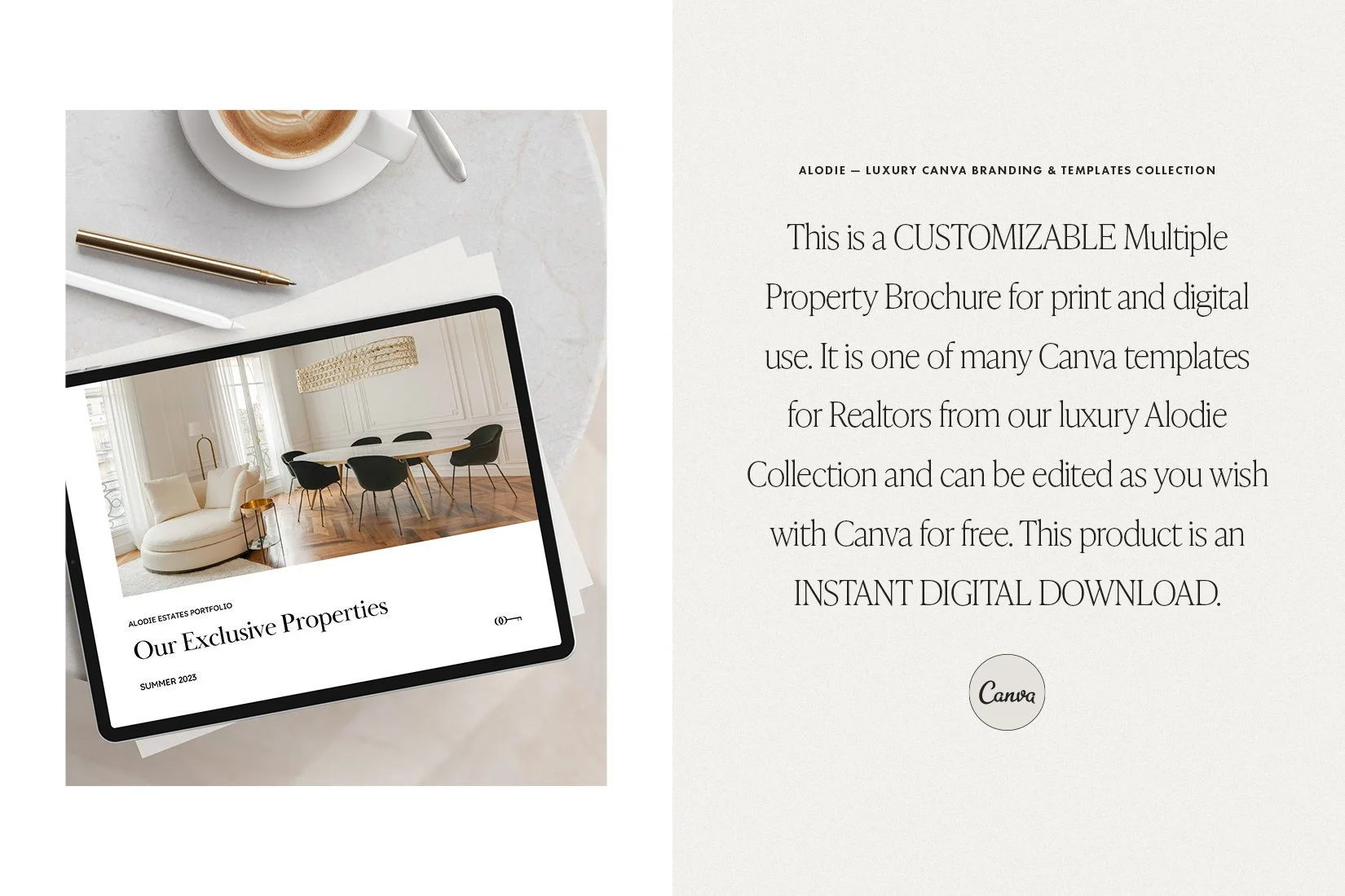 Luxury Multiple Listing Brochure, Real Estate Brochure Template ...