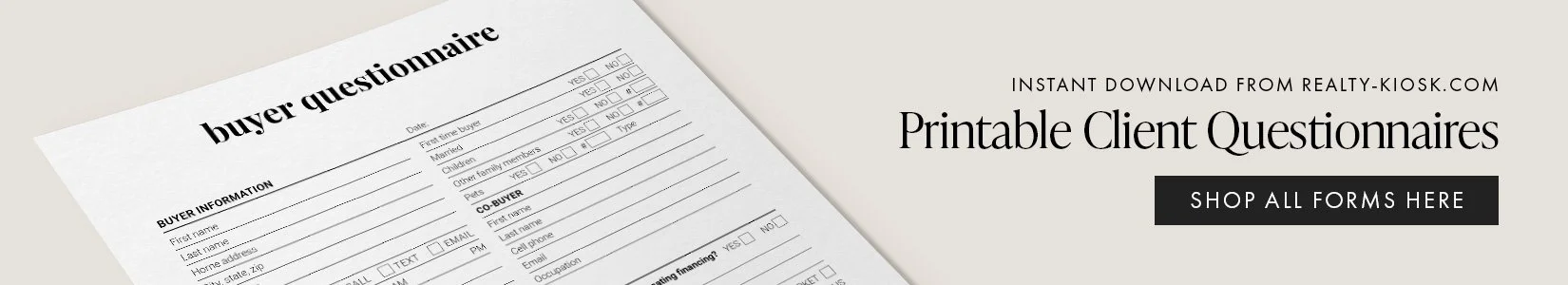 What’s The Best Real Estate Questionnaire for Your Needs — The Real ...