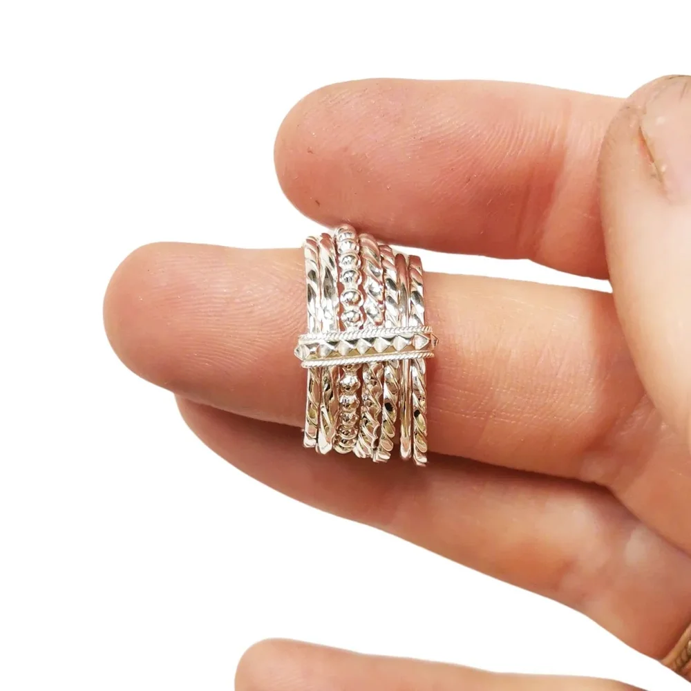 Stackable Silver Rings — THE BENCH