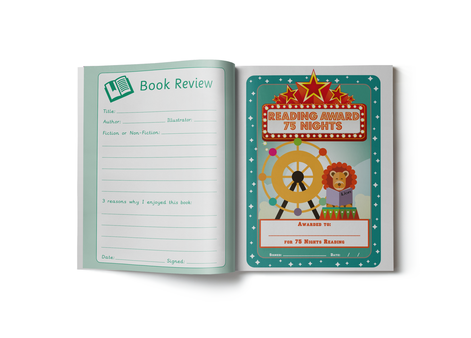 Bespoke Reading Records — Bespoke Exercise Books