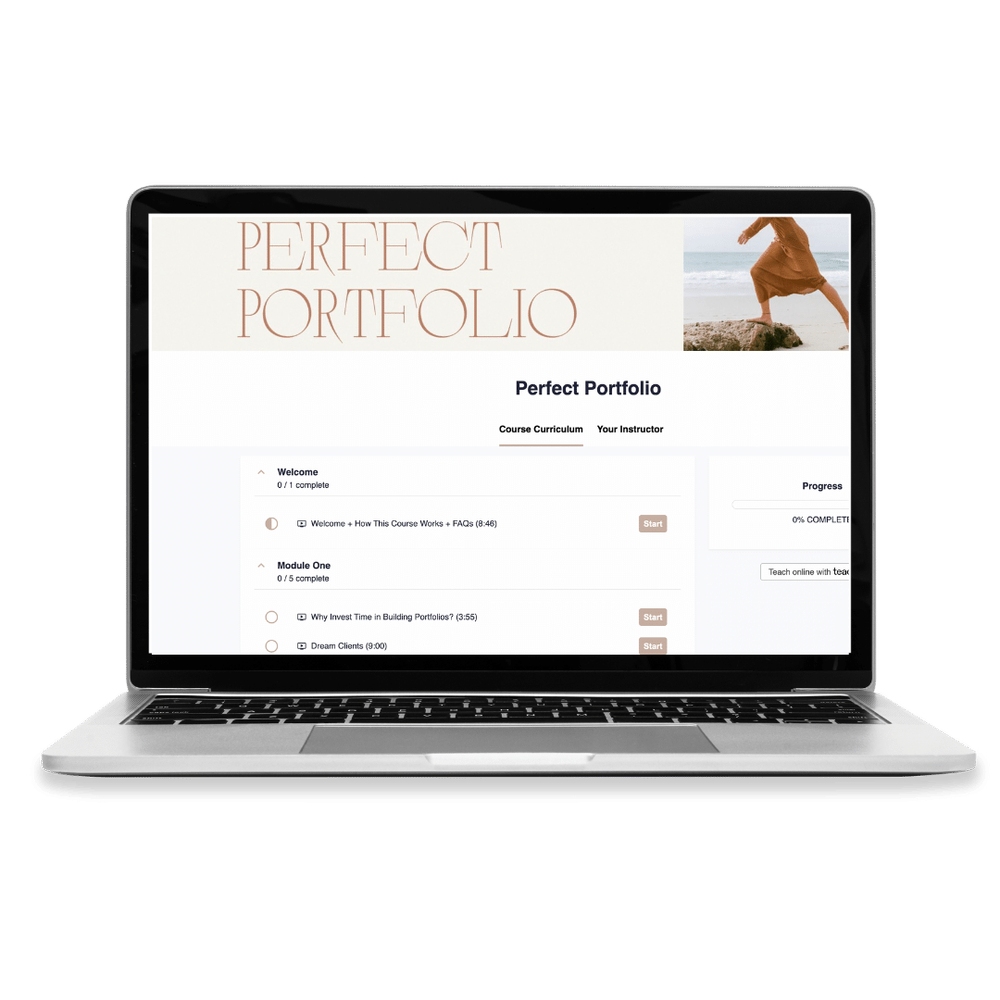 Perfect Portfolio Online Course — Olivia Bossert Education