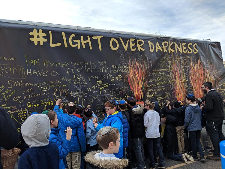 Light Over Darkness - Mobile Mural — Moully Art