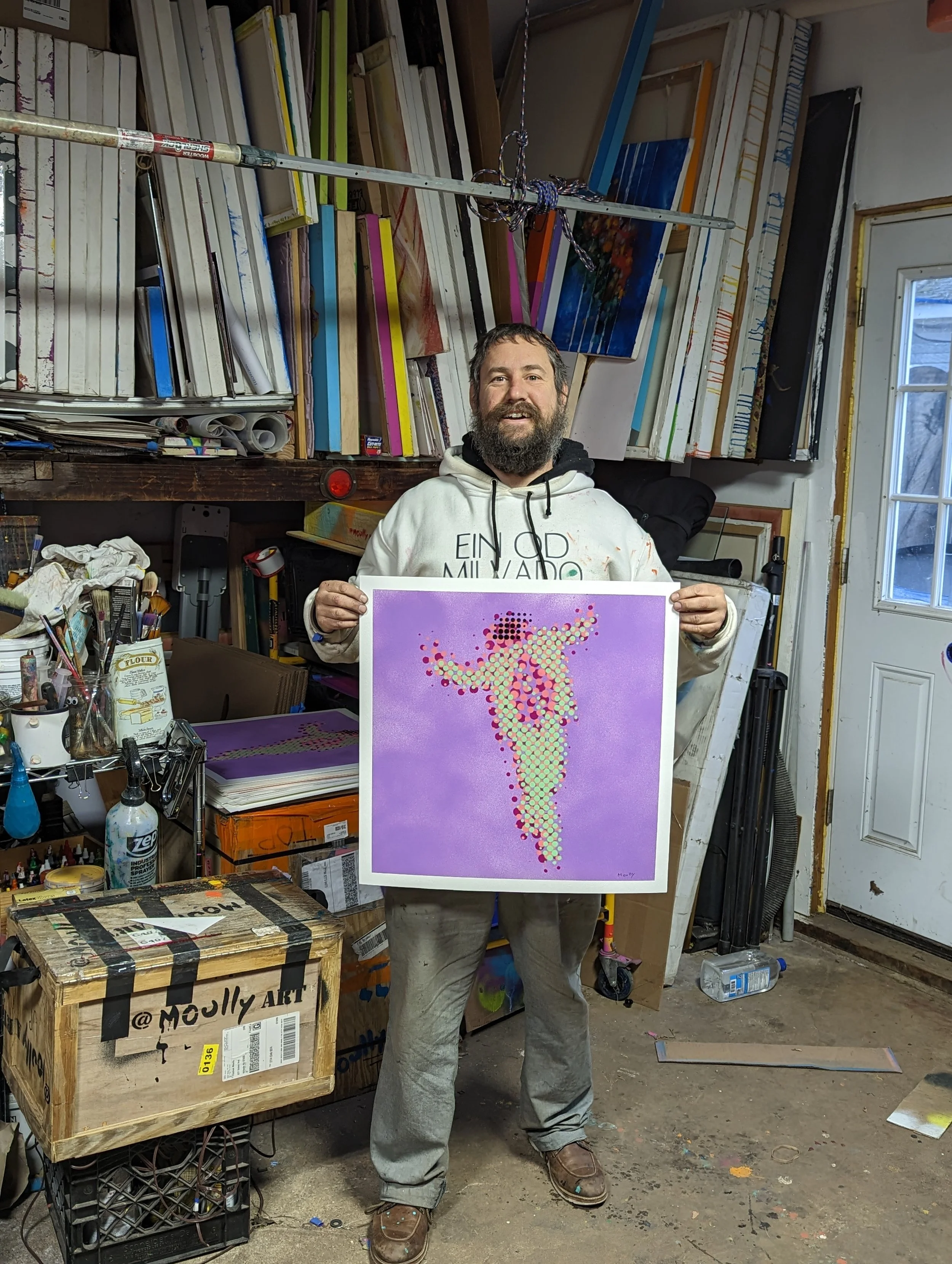 Chassidic Dance Circles on Light Purple — Moully Art