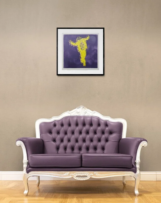 Chassidic Dance Circles on Dark Purple — Moully Art