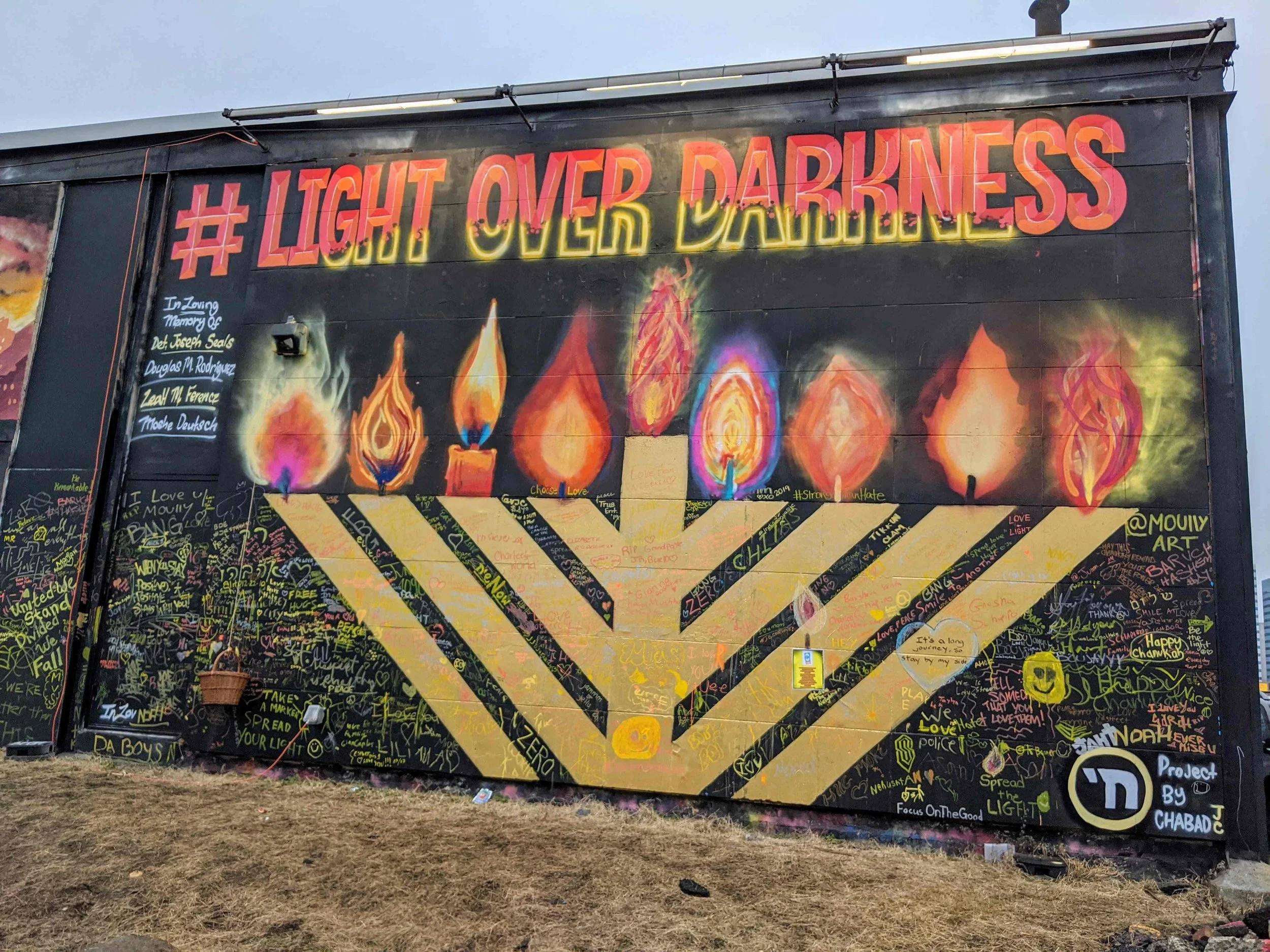 Am Yisrael Chai Community Mural — Moully Art