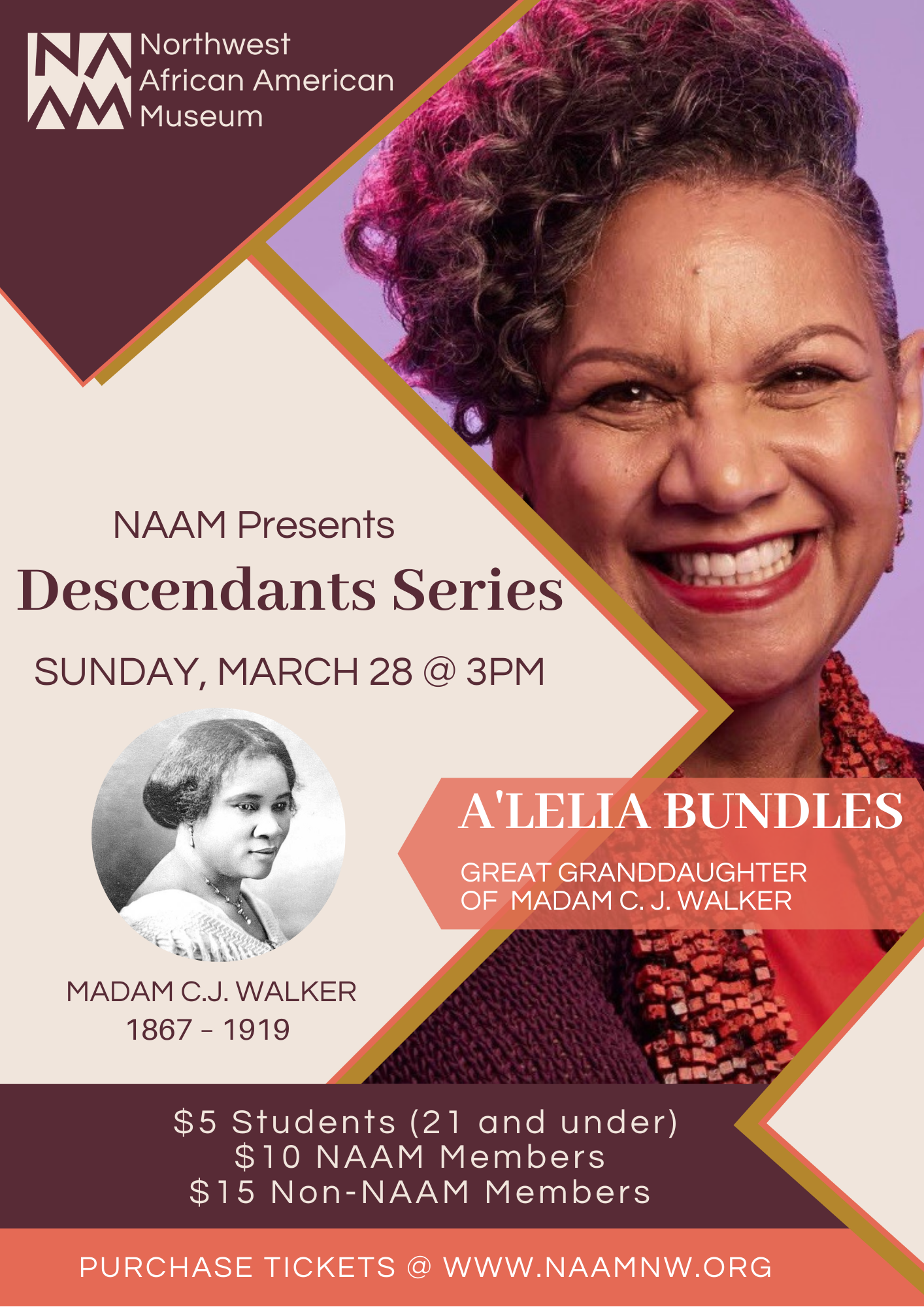 NAAM — Descendants Series: A'Lelia Bundles, Great Granddaughter of ...