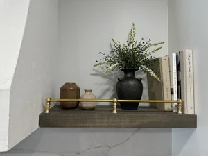 Affordable DIY Shelf Gallery Rail — Ashley French