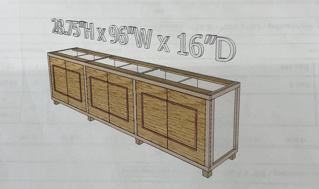 DIY T V Console Cabinet — Ashley French