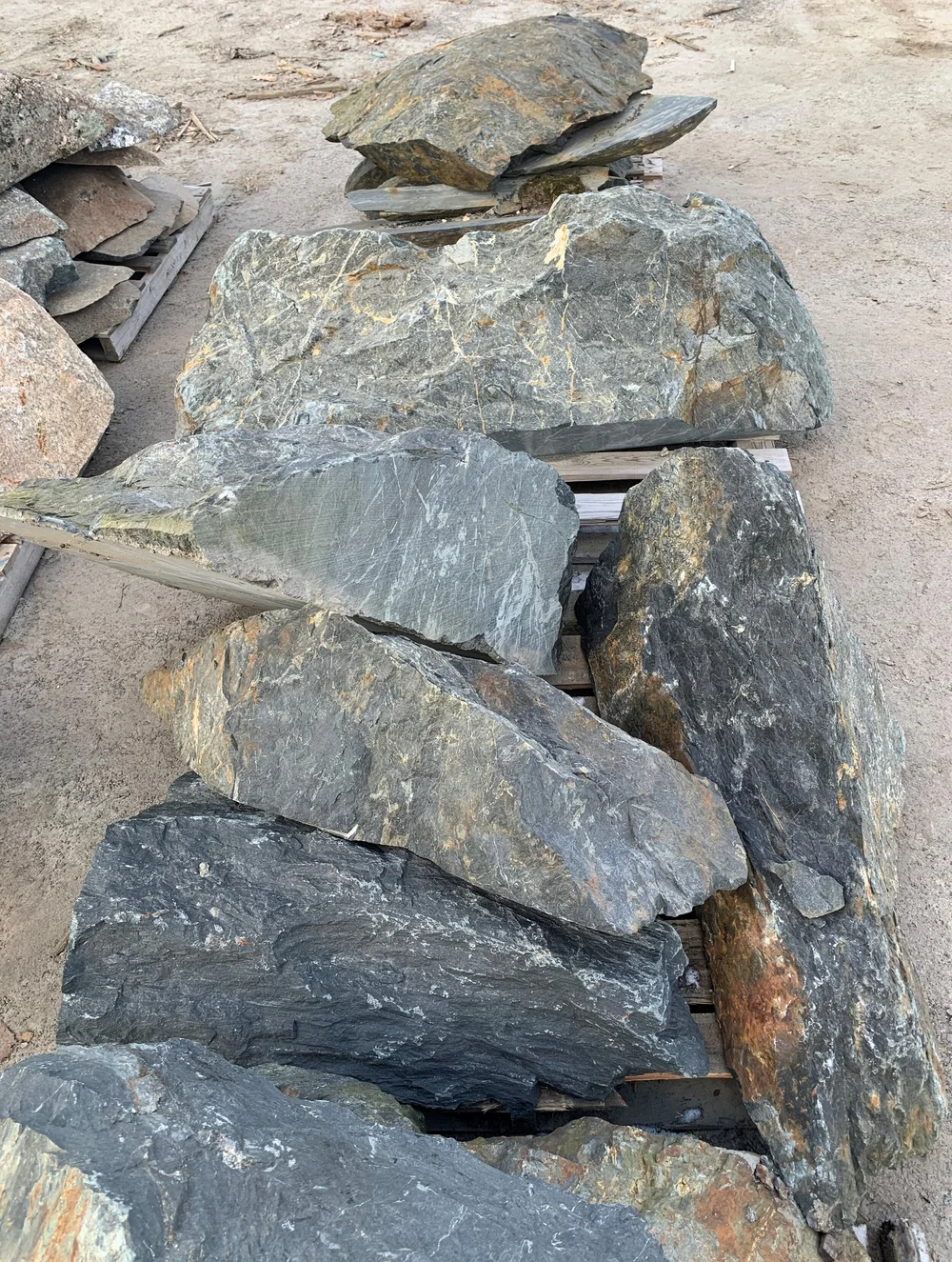 Aqua Grantique Boulder Cut Offs — Krukowski Stone