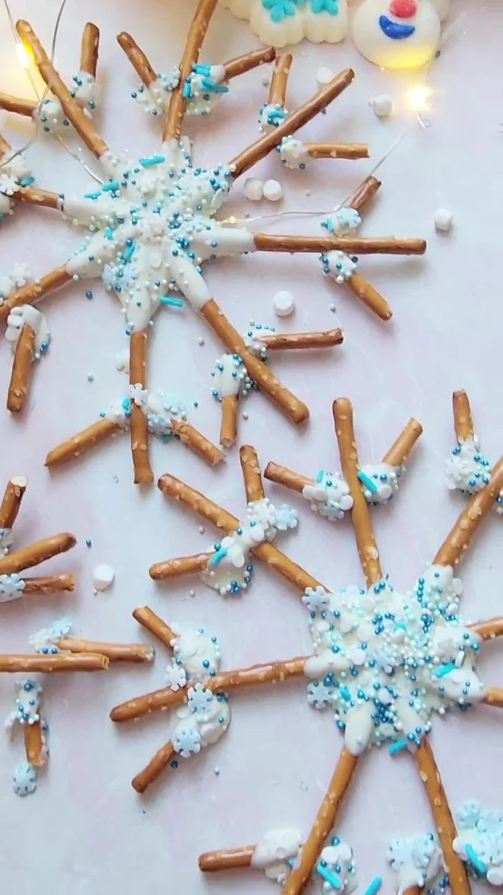 Pretzel Snowflakes: Easy, Edible Holiday Magic — Sasha Cakes Chicago