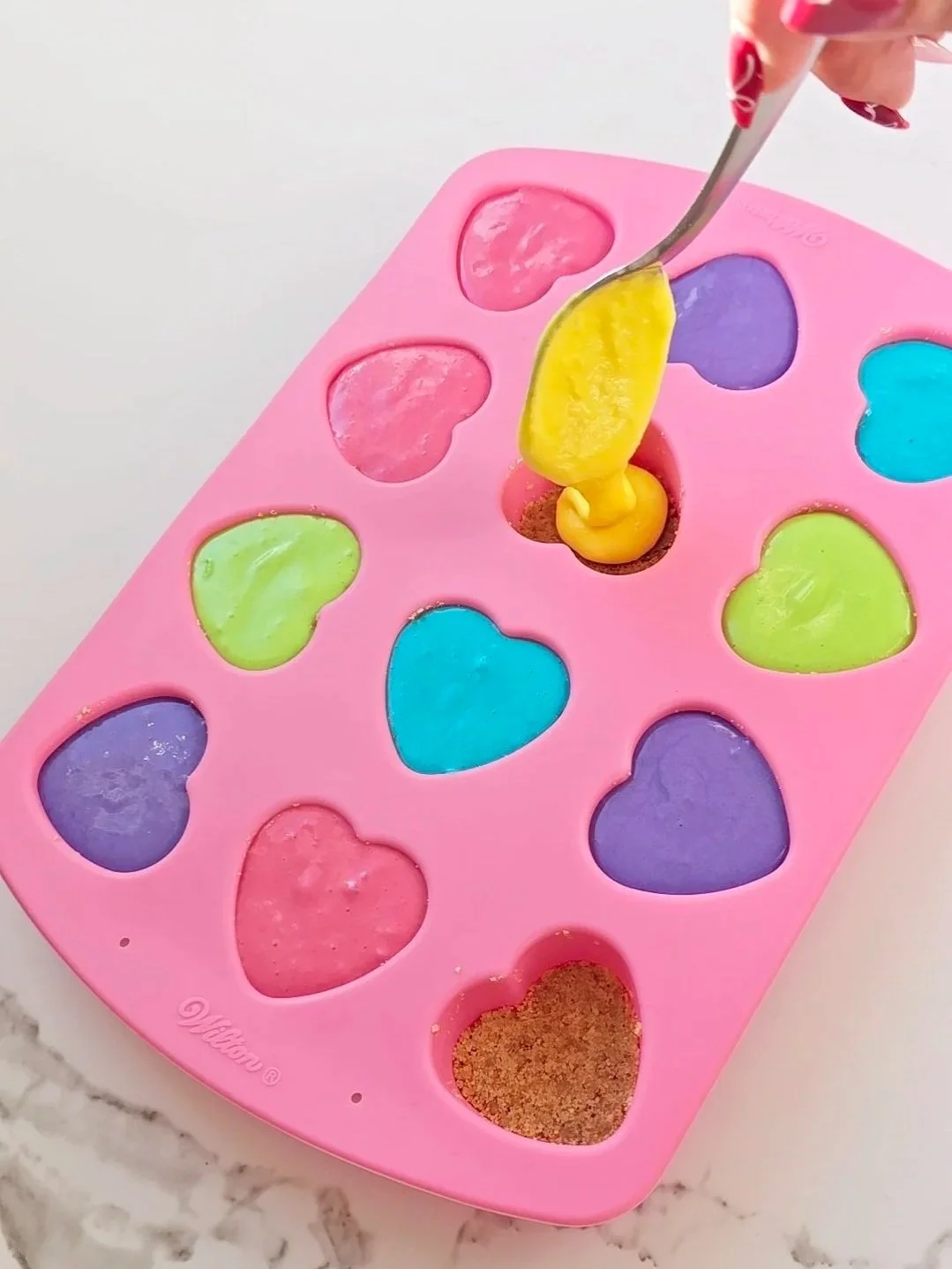 Conversation Hearts Mini Cheesecakes — Sasha Cakes Chicago